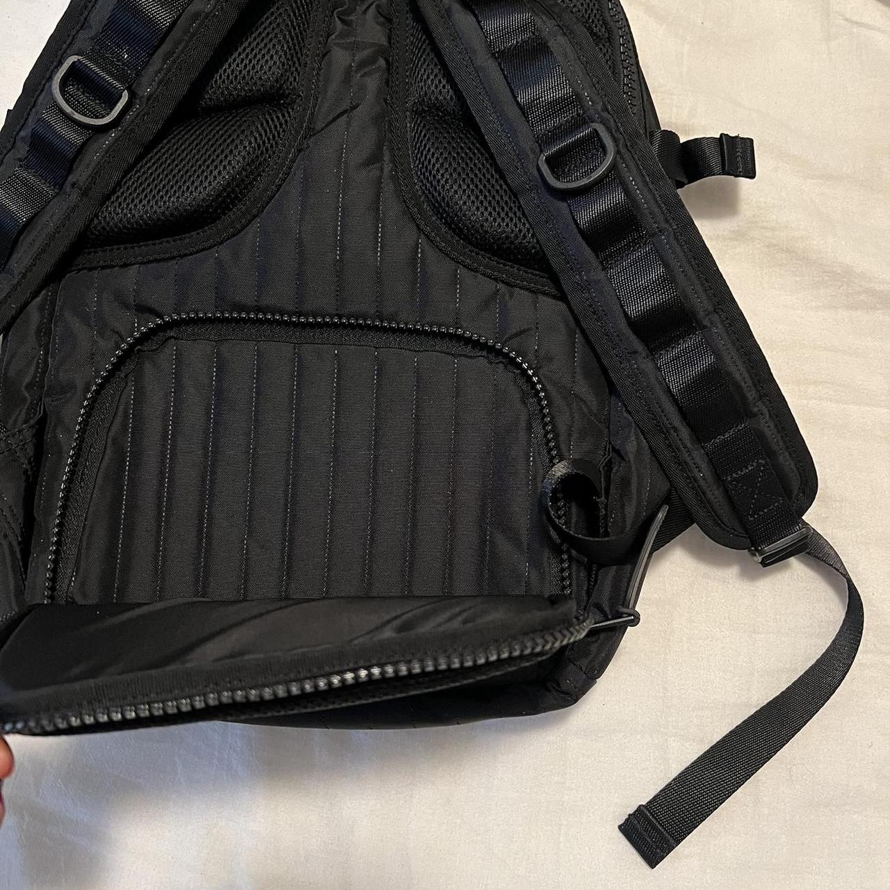 Onitsuka Tiger black backpack with multi pockets... - Depop