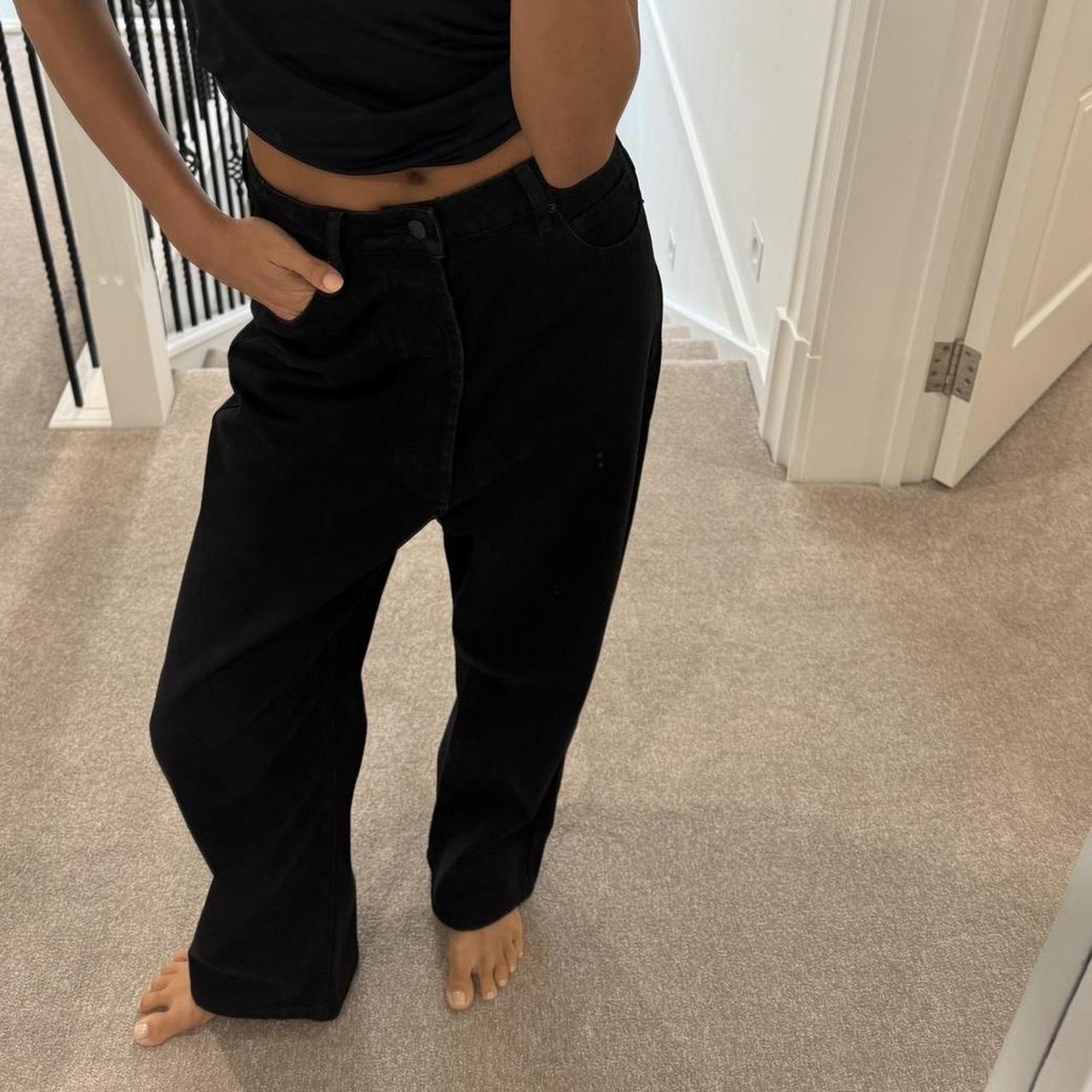 Bayse brand black jeans. High waist baggy. Never... - Depop