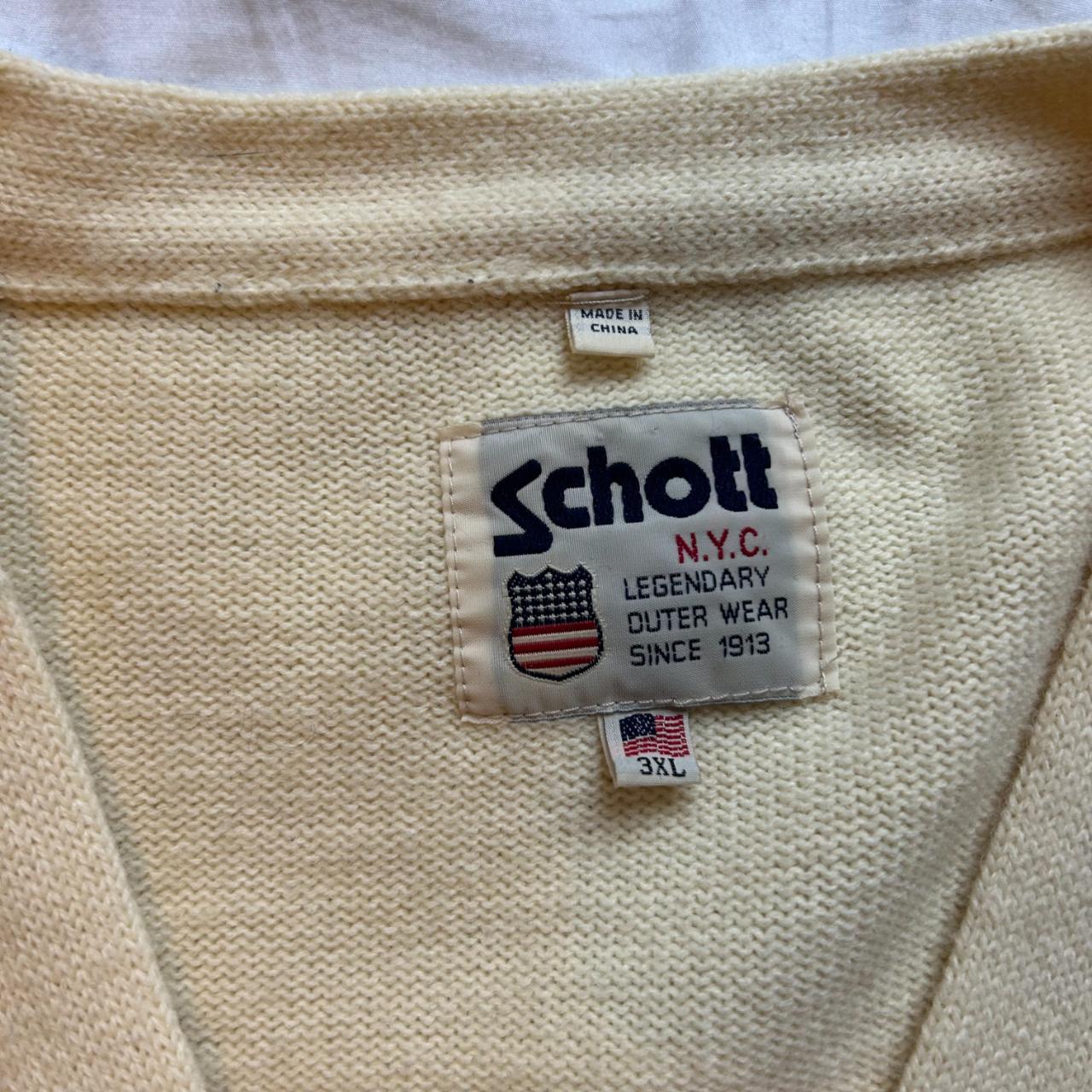 Vintage Schott varsity cardigan. Perfect condition... - Depop