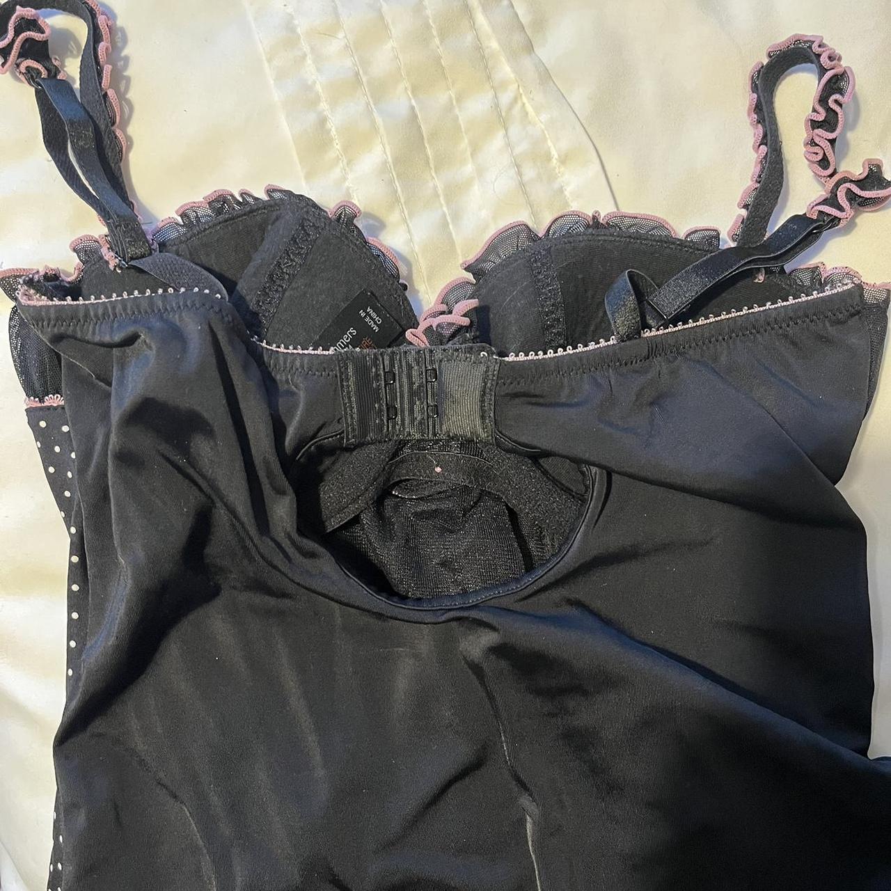 Ann Summers Corset Top Pink And Black With Polka Depop