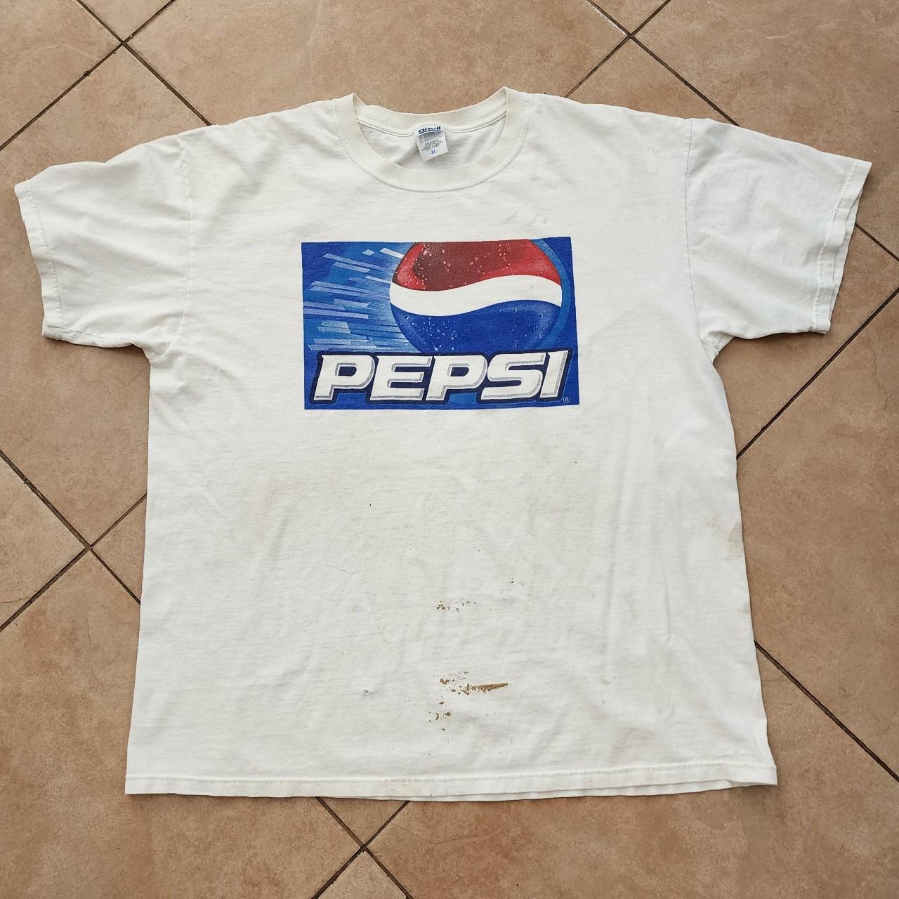 00s Pepsi T-Shirt Brand - Anvil Size - XL... - Depop
