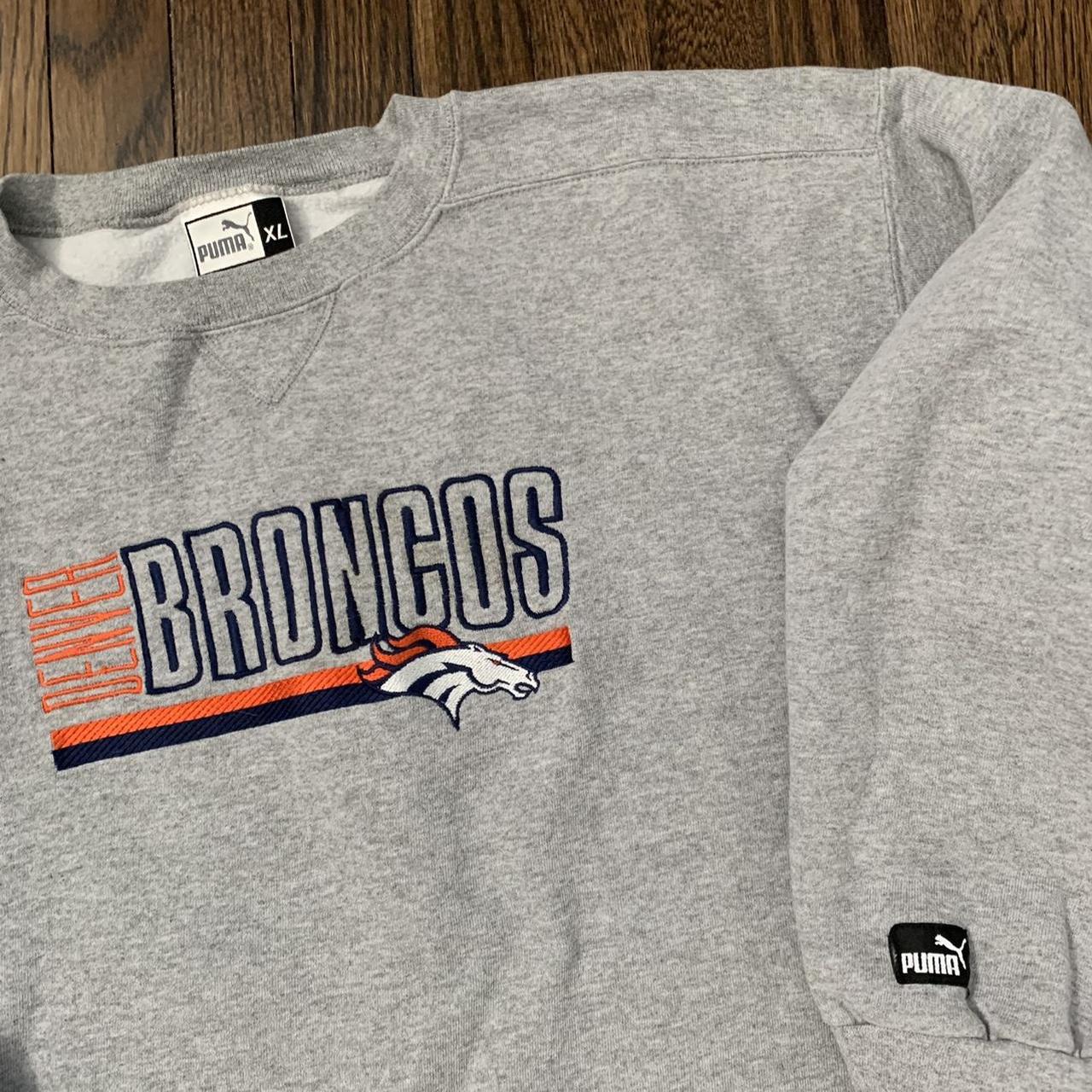 Vintage 90’s Denver Broncos NFL Puma Sweatshirt Sz... - Depop