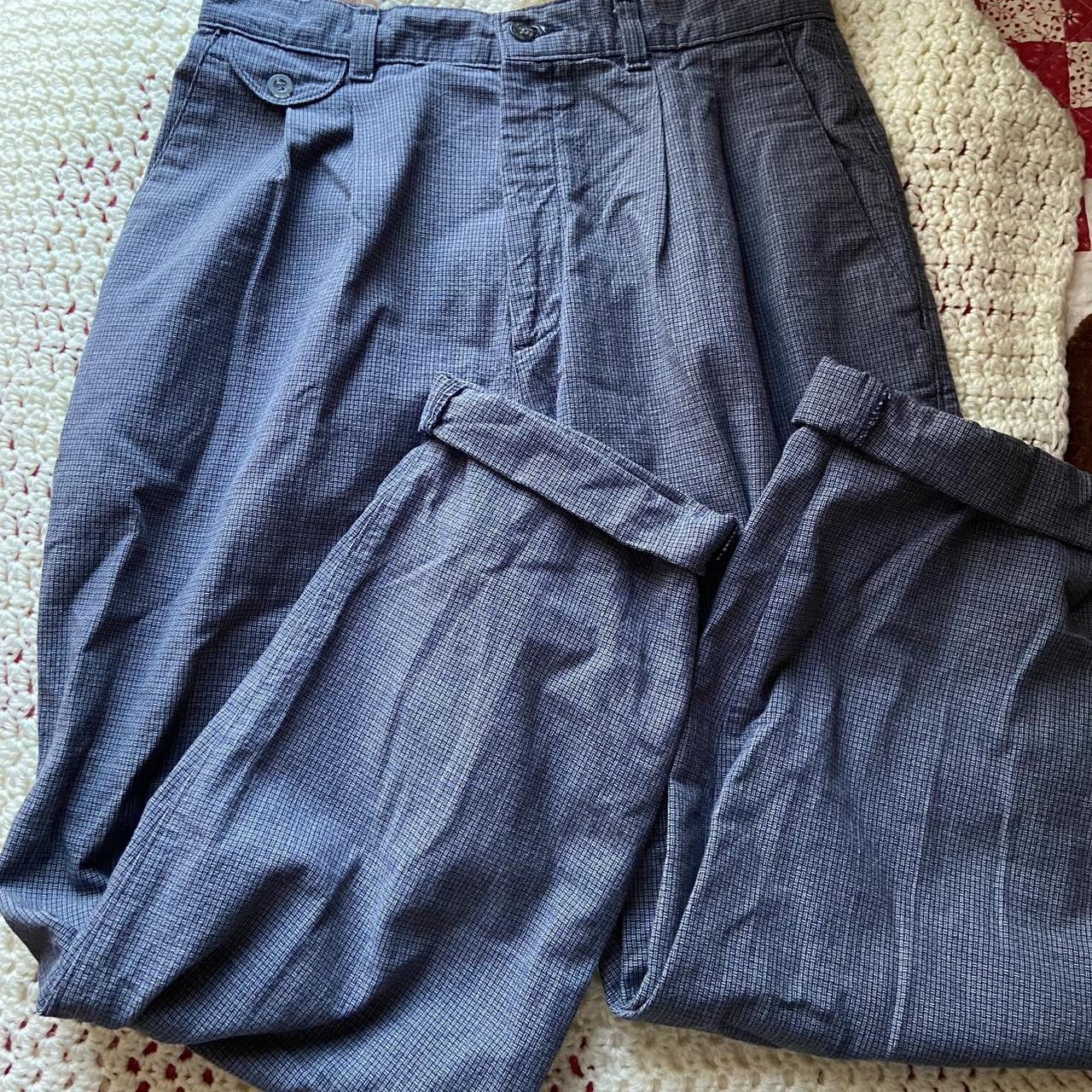 Vintage Lee’s gray patterned pants. Cool relaxed... - Depop