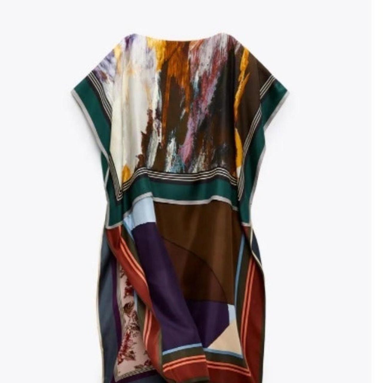 Zara silk kaftan limited edition OUTER SHELL 100%... - Depop