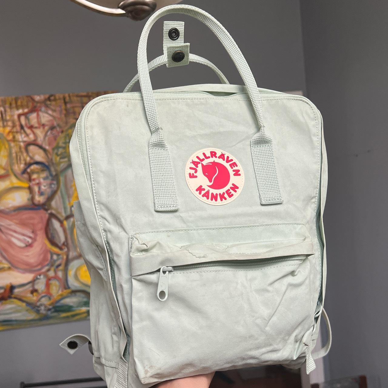 Fjallraven kanken mint backpack! Very used, flaws... - Depop