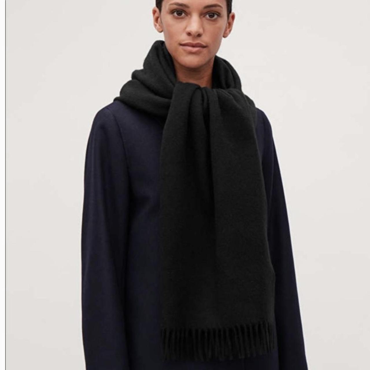 COS Women's Black Scarf-wraps | Depop