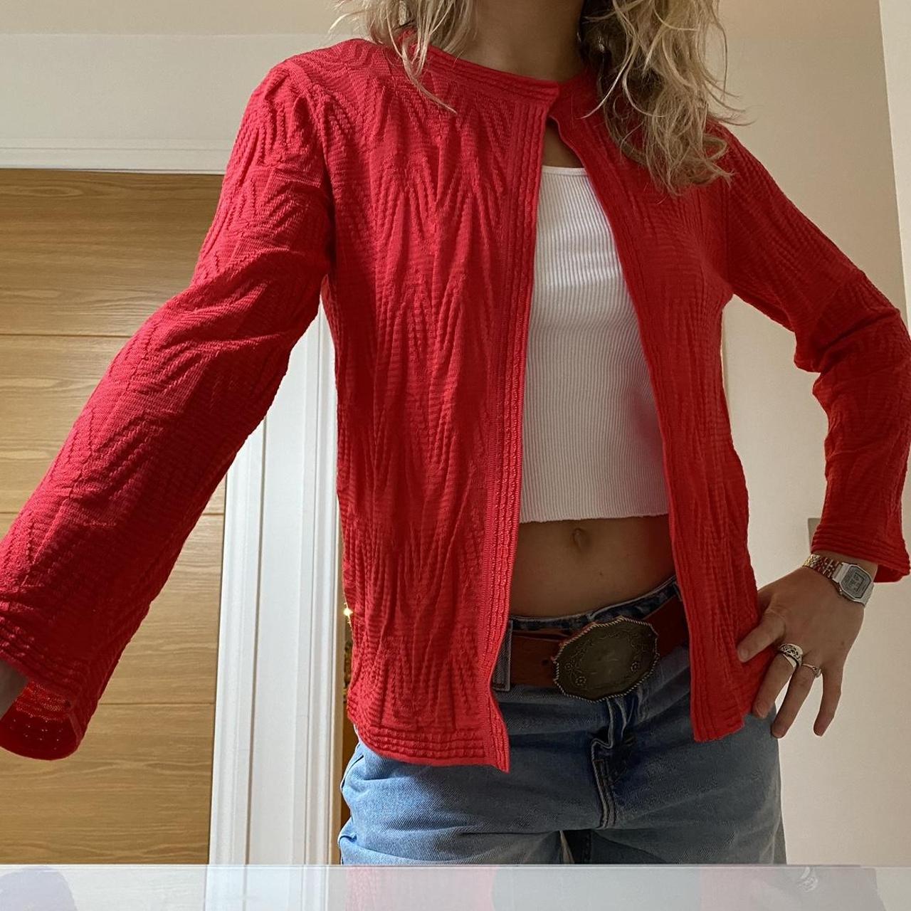 Missoni cardigan red Super cute wavy classic Missoni... - Depop