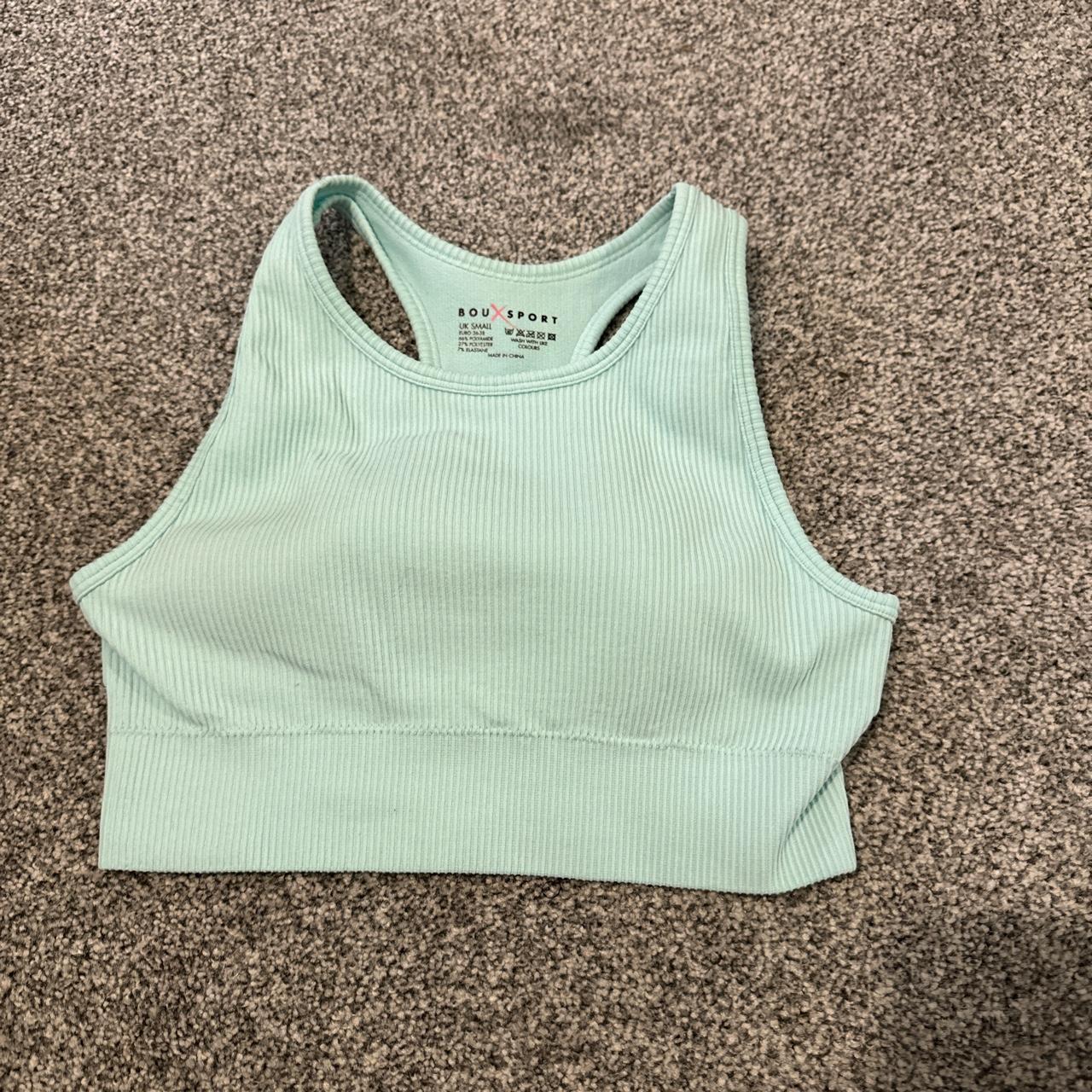 Boux Avenue Mint Ribbed Seamless Halter Neck Crop Depop