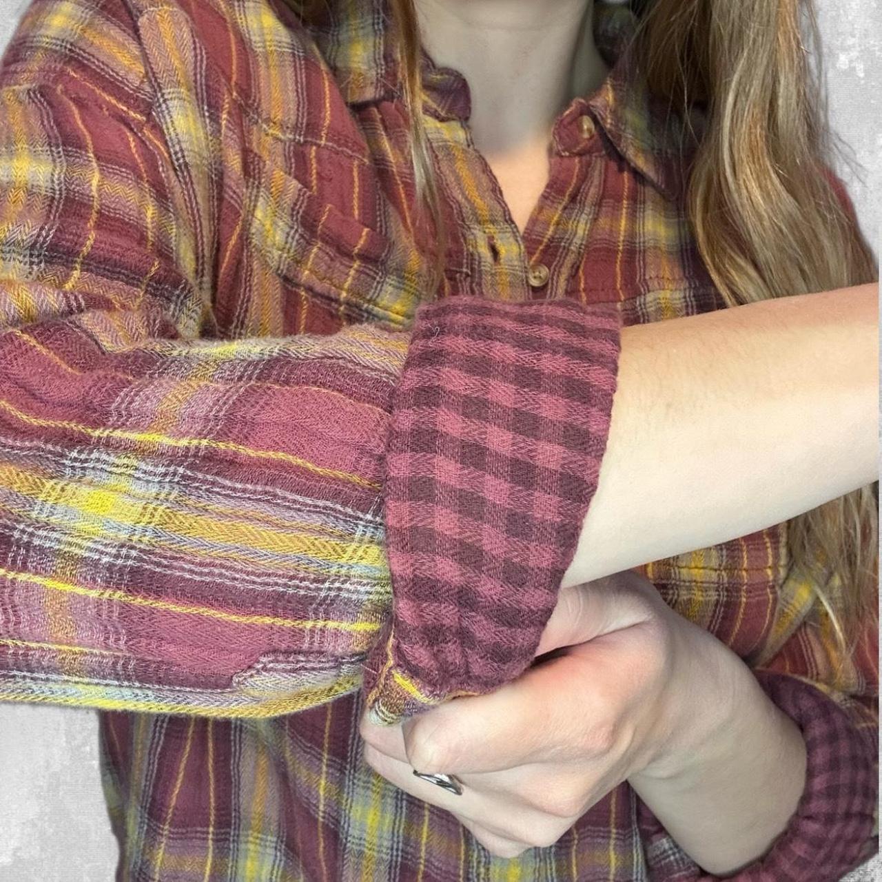 Multi-colored fall flannel from Nordstrom Slightly... - Depop