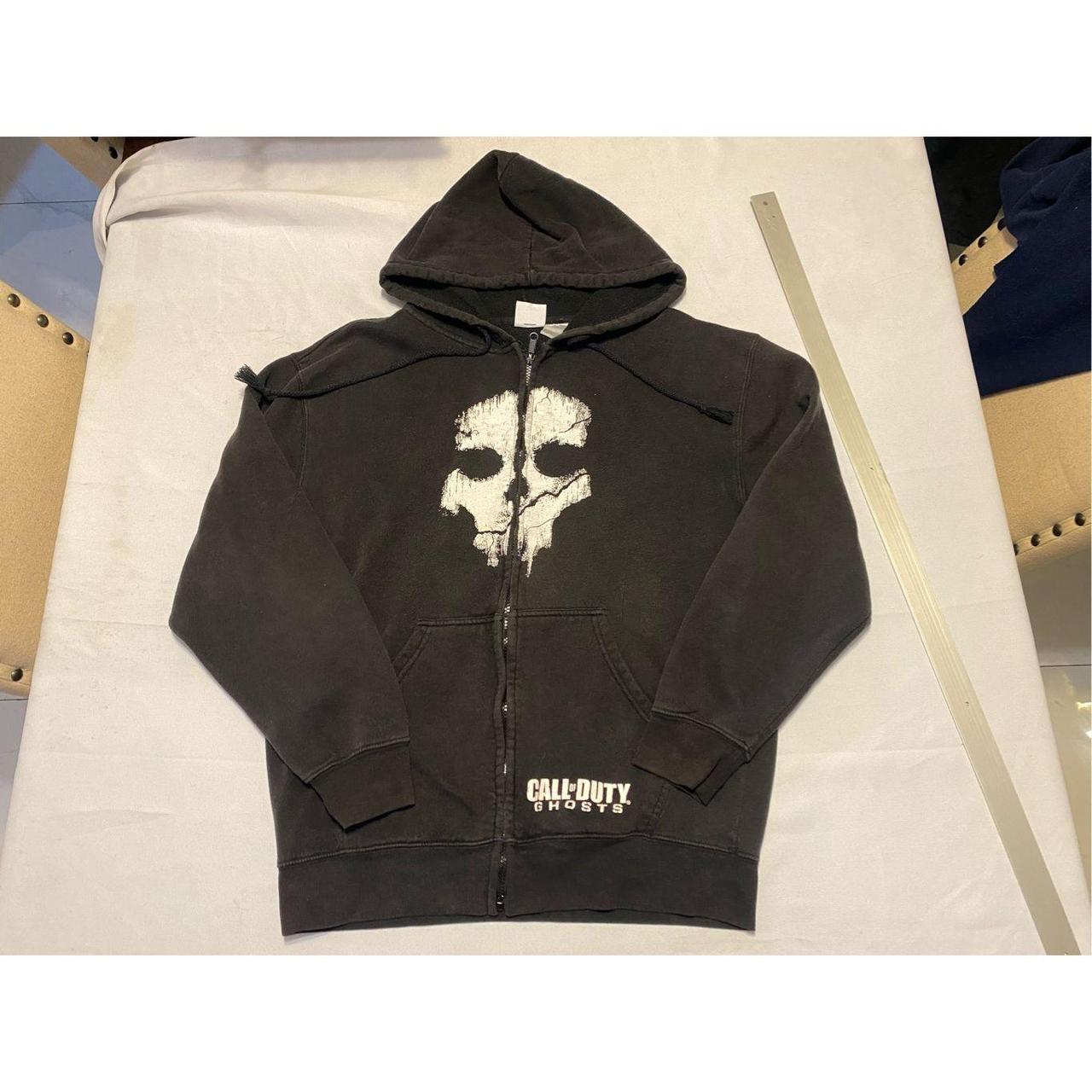 Call Of Duty Ghosts Sweater Mens Medium Black Zip... - Depop