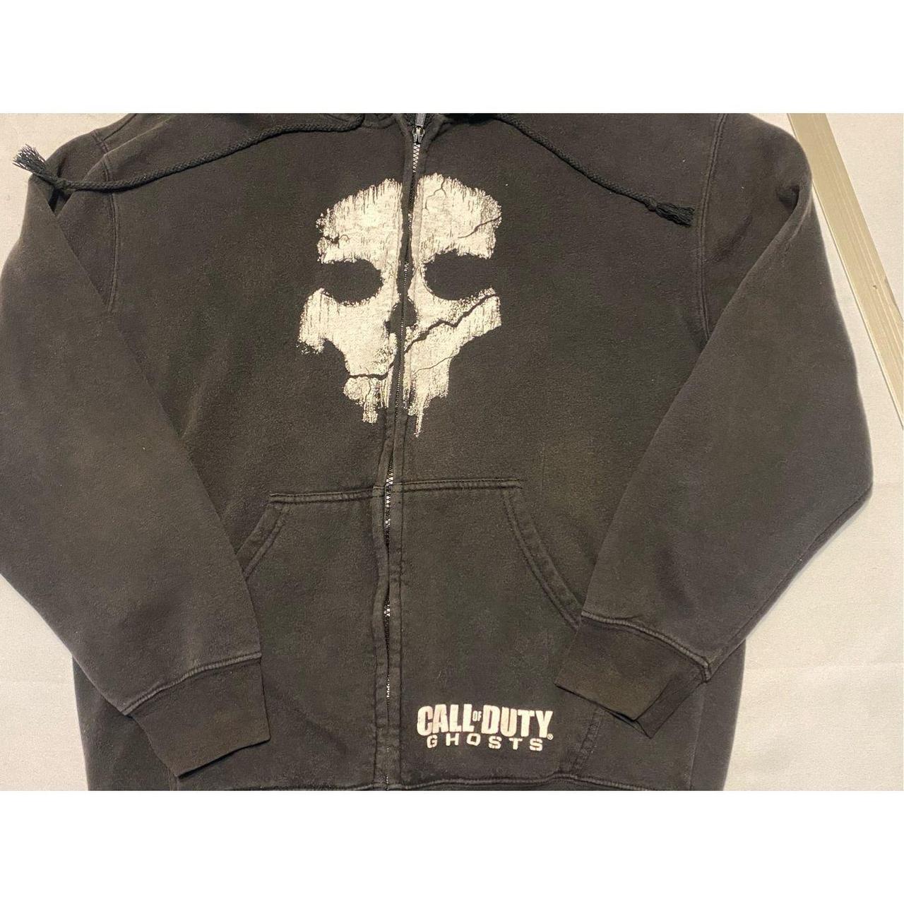 Call Of Duty Ghosts Sweater Mens Medium Black Zip... - Depop