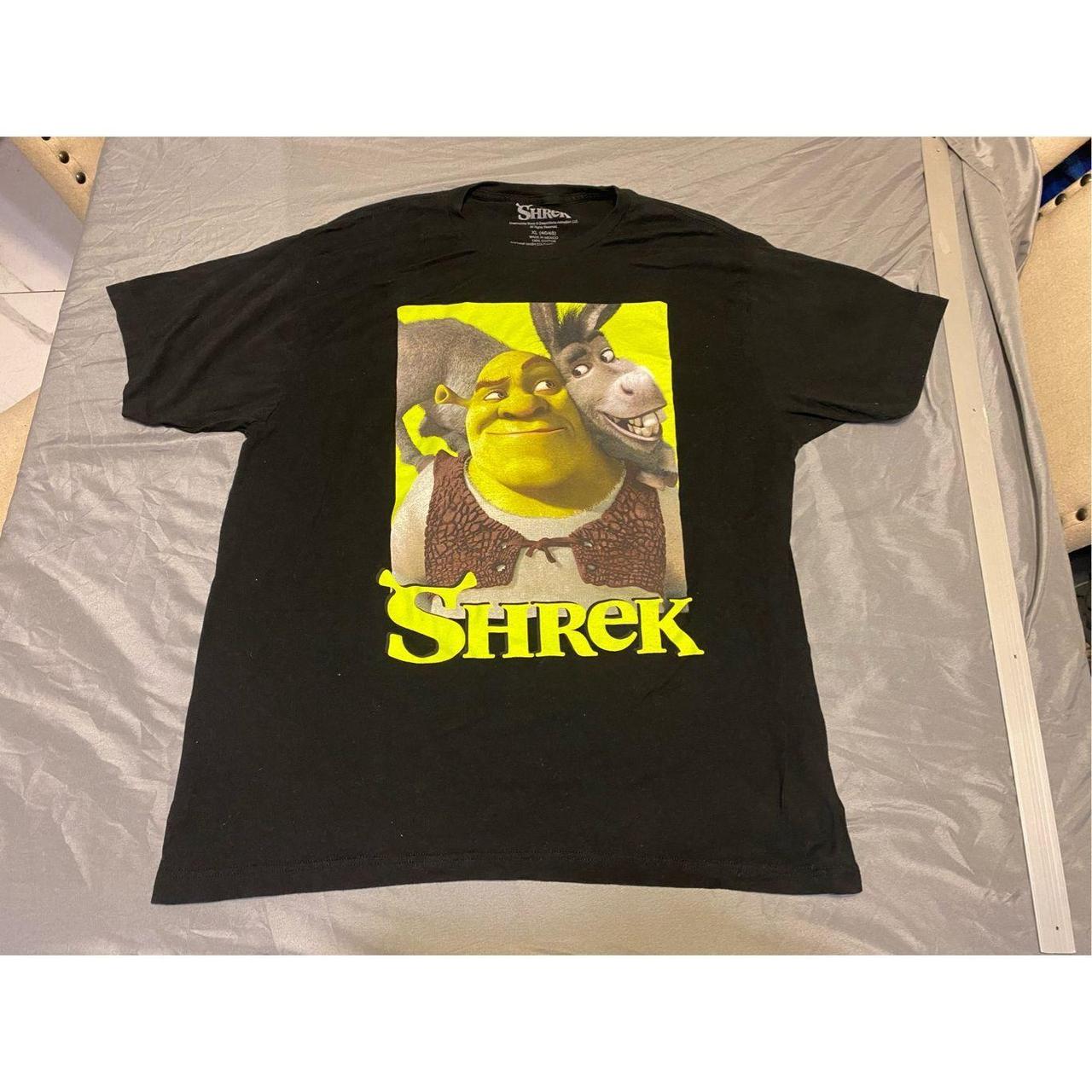 Shrek Shirt Mens Extra Large Black Dreamworks... - Depop