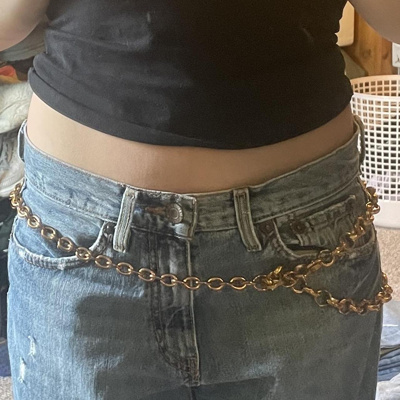 Chunky gold Chain belt #chainbelt - Depop