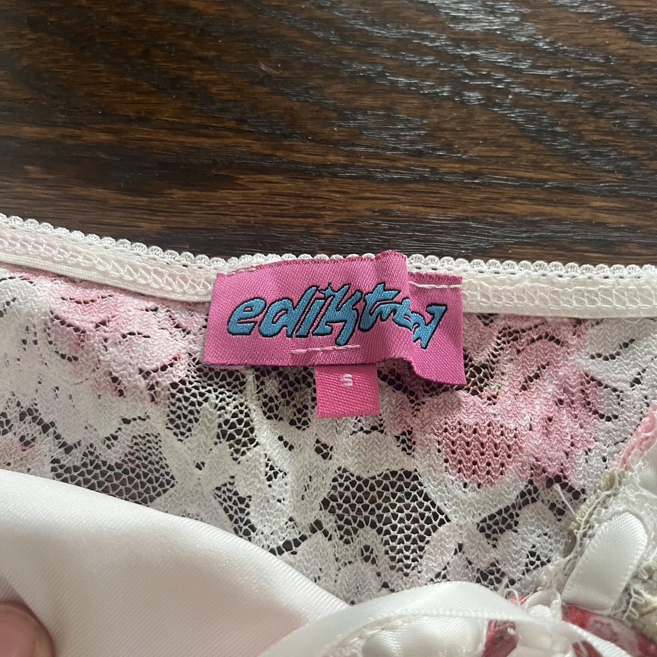 Edikted white lace Portofino top Size small Perfect... - Depop