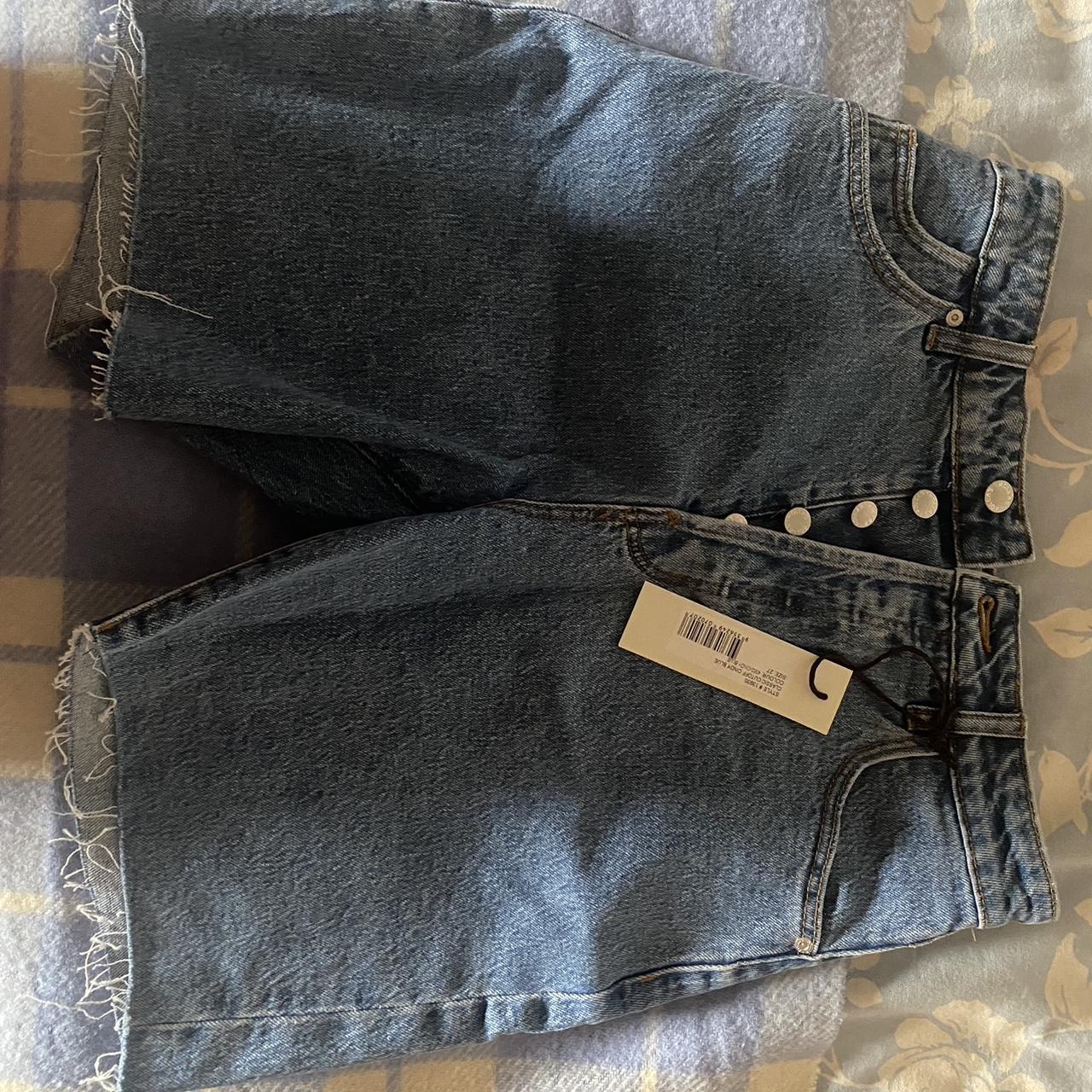 BNWT Rollas Denim Shorts. Size 27 waist but would... - Depop