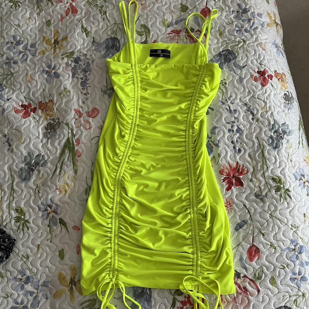 DollsKill Neon tie dress Never worn Size U.K. 8 - Depop