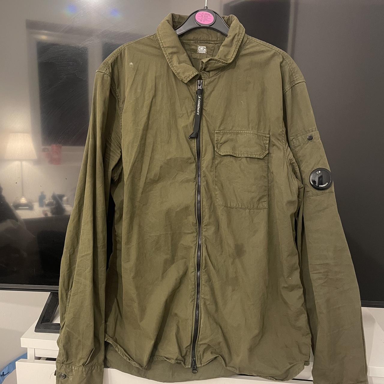 CP Company Khaki green overhsirt jacket. - Depop