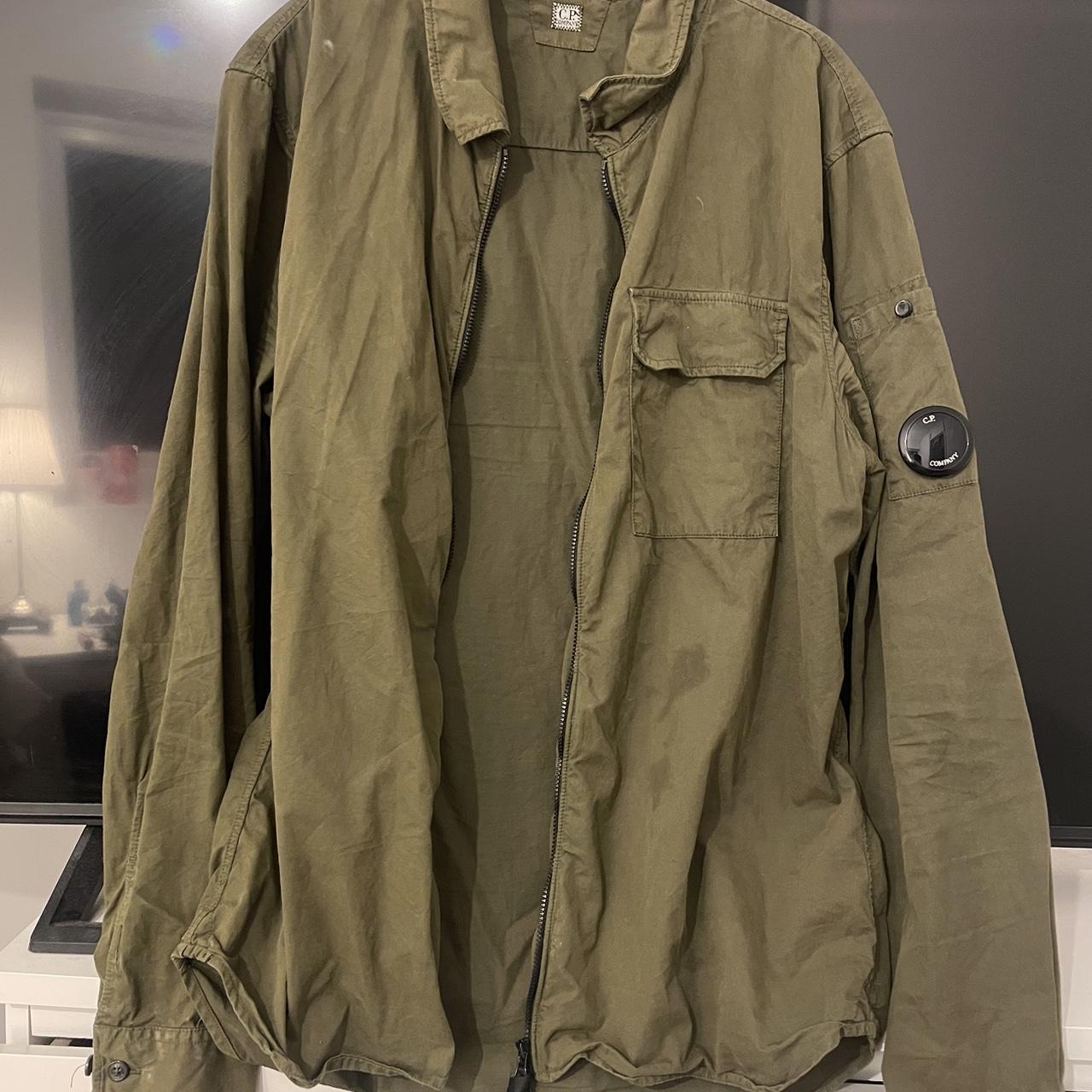 CP Company Khaki green overhsirt jacket. - Depop