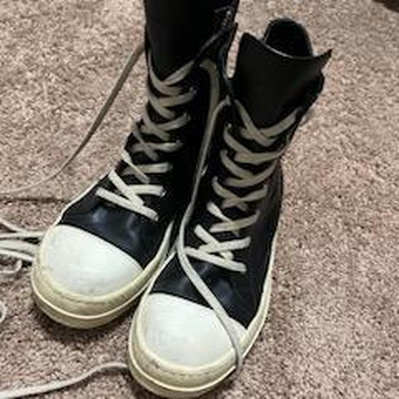 Mainline Rick Owens Ramones high top sneaker For... - Depop