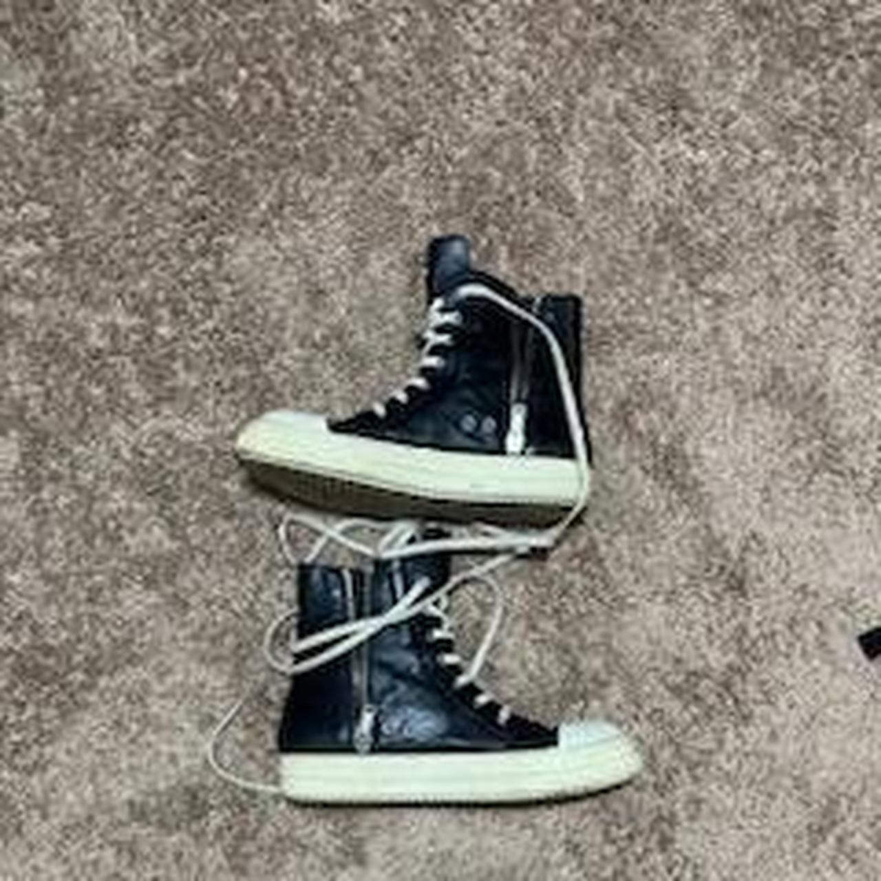 Mainline Rick Owens Ramones high top sneaker For... - Depop