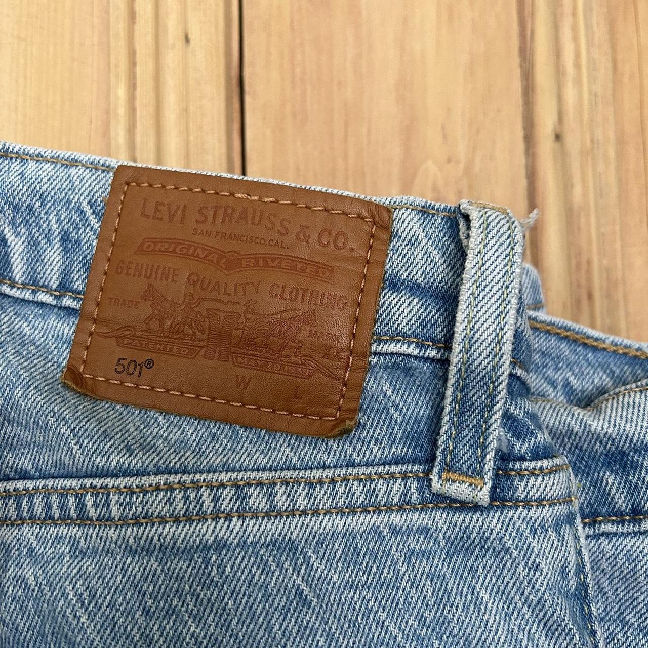 LEVIs 501 - blue Levi 501 jeans, hardly worn W28 L26 - Depop