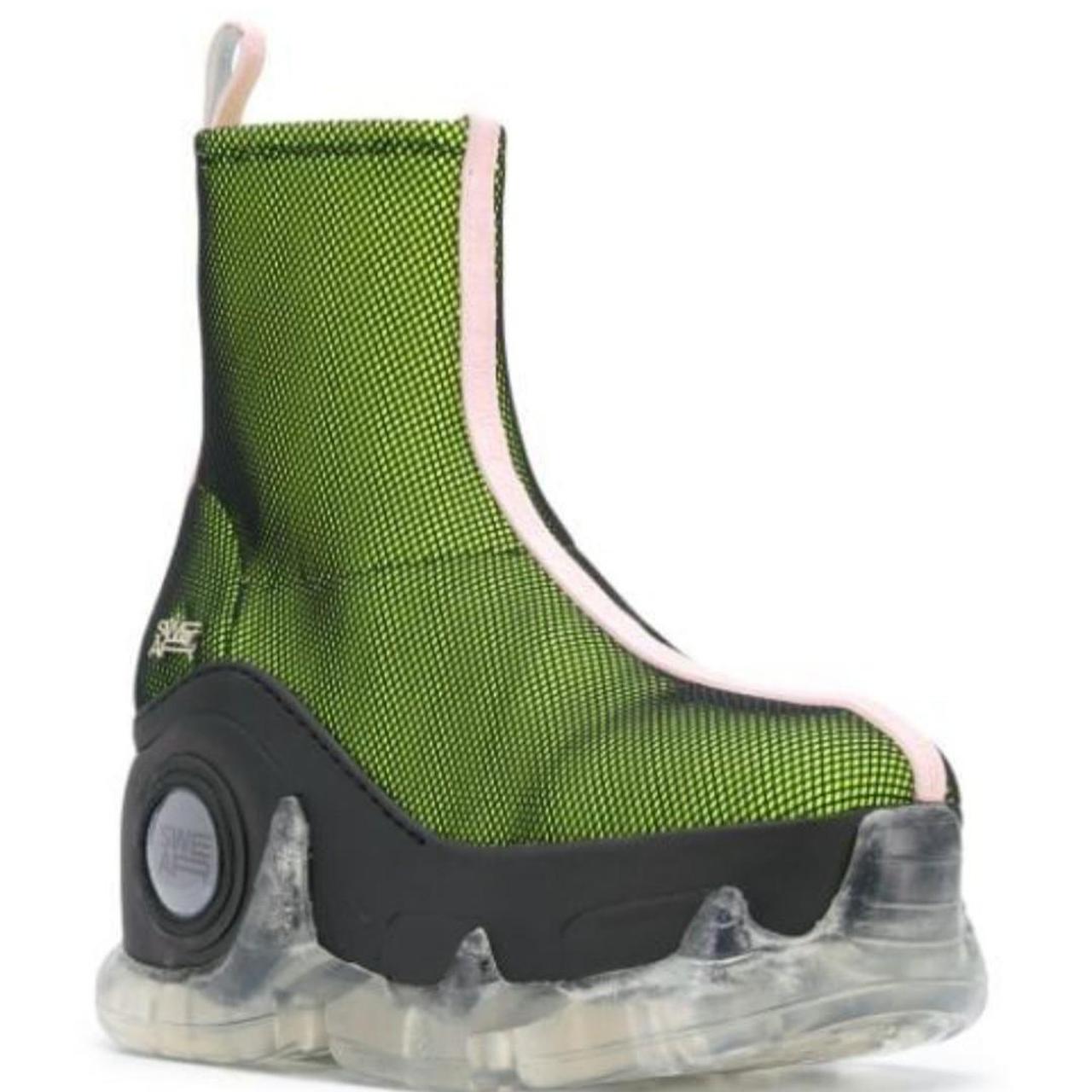 Green swear boots. Only worn once. (Not my photos... - Depop