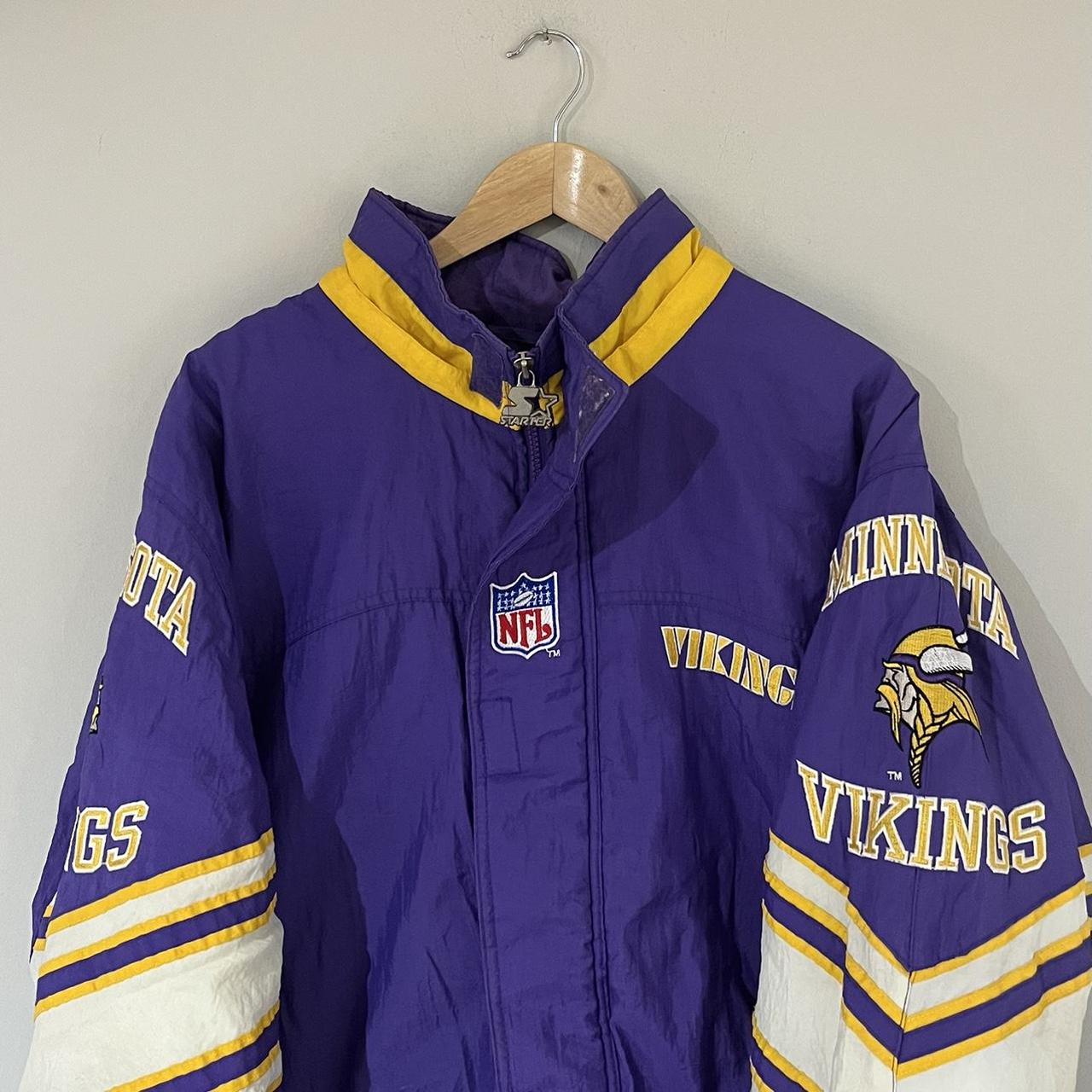 Starter Men's Purple and Yellow Jacket | Depop