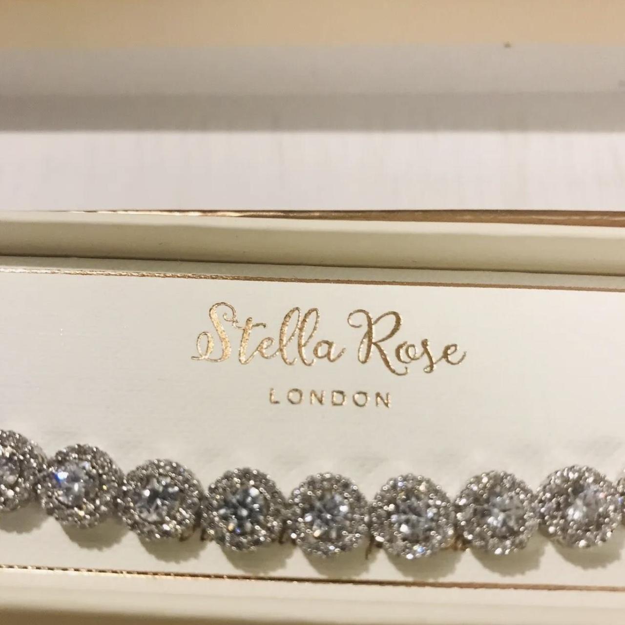 Stunning Stella Rose CZ Stone Tennis Bracelet 7.5 Depop