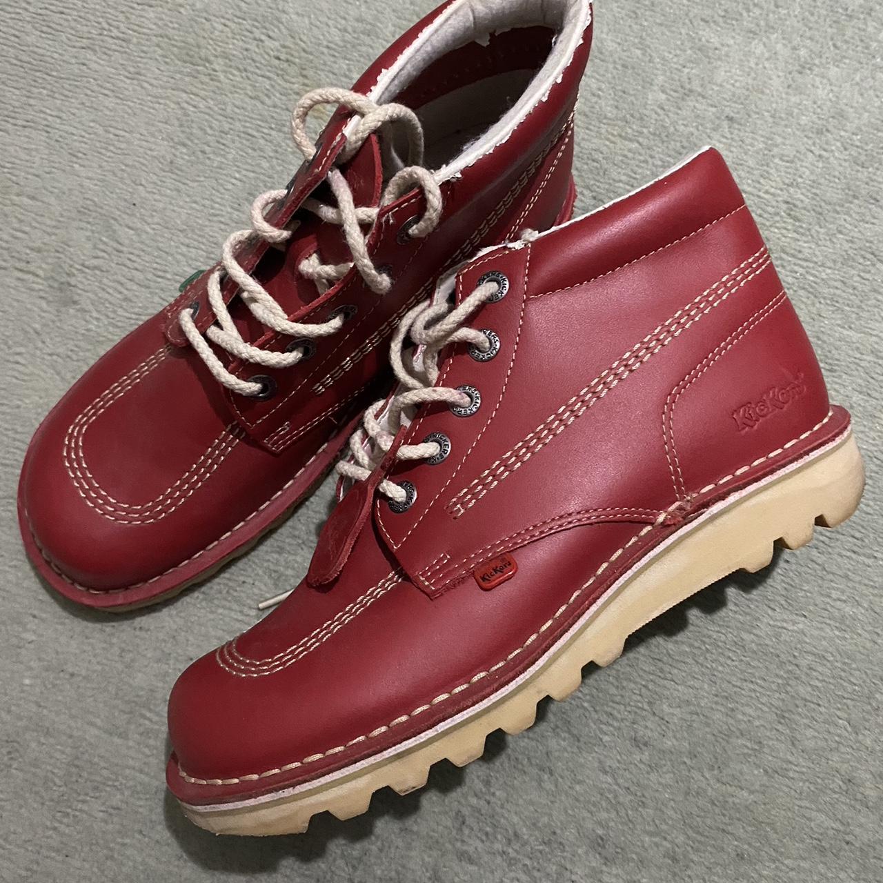 Red kickers size 8 8/10 condition Feel free to ask... - Depop