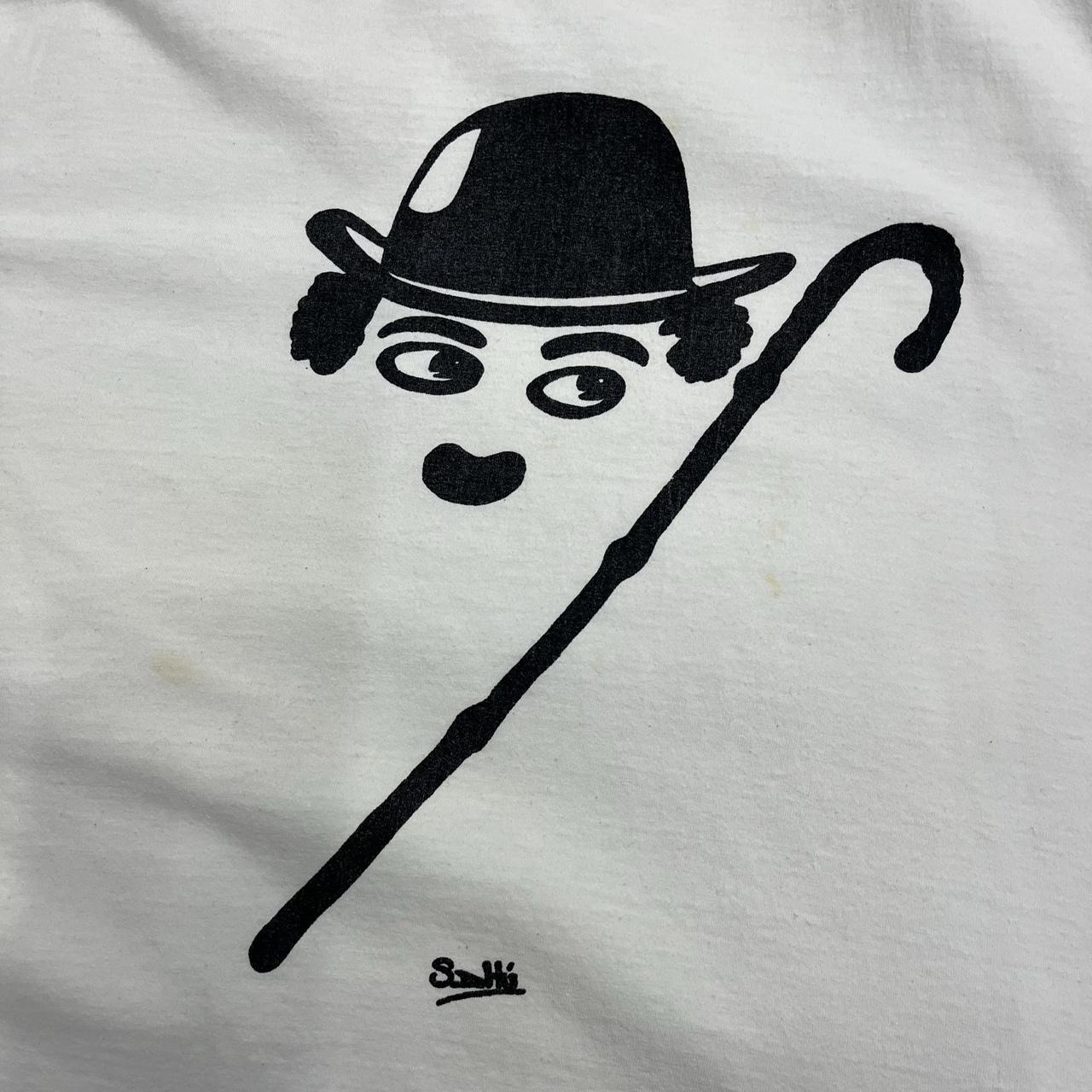 Vintage Charlie Chaplin T-Shirt Size: L 21x27.5 If... - Depop