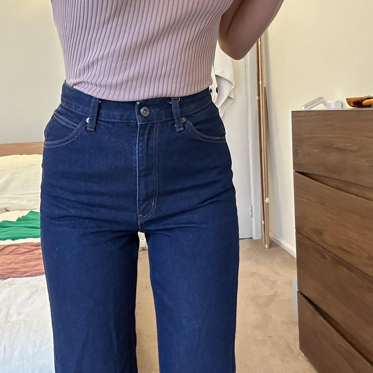 Uniqlo denim jeans Obsessed with these but they’re... - Depop