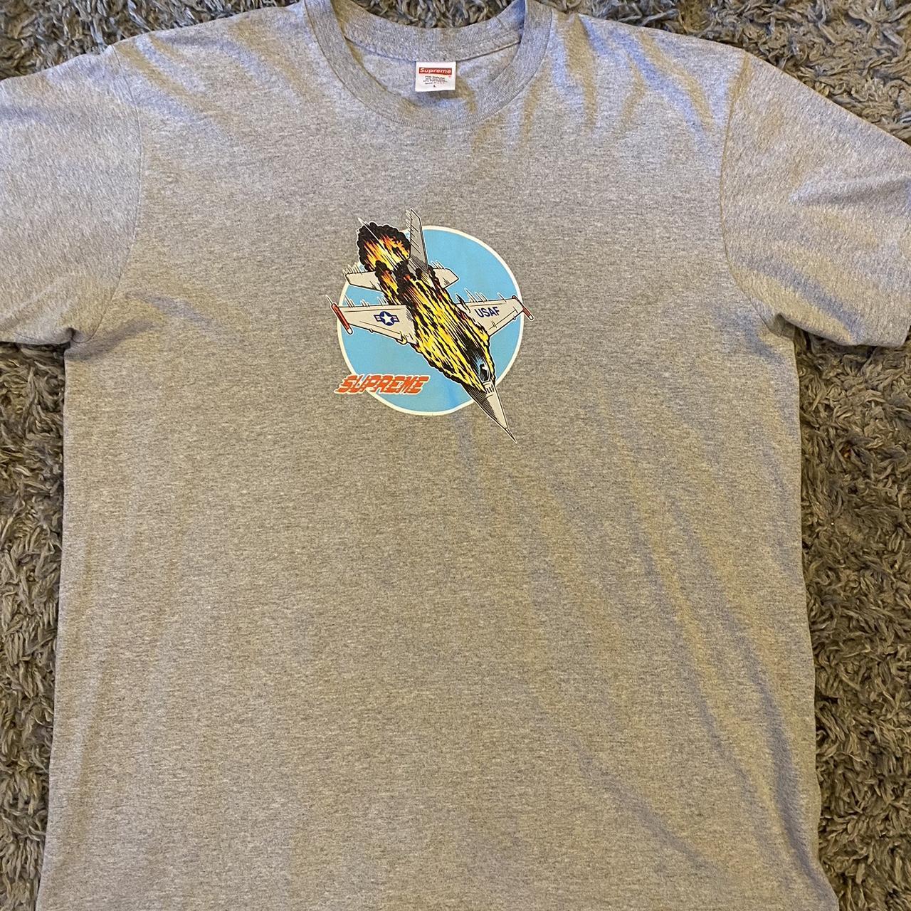 Supreme Jet Tee Size Large - Grey - Open to offers - Depop
