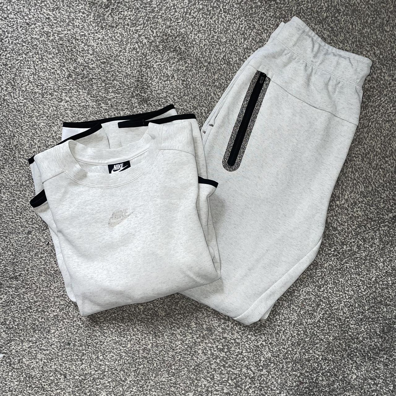 Nike Tech Fleece Revival in Cream Condition is Like... - Depop
