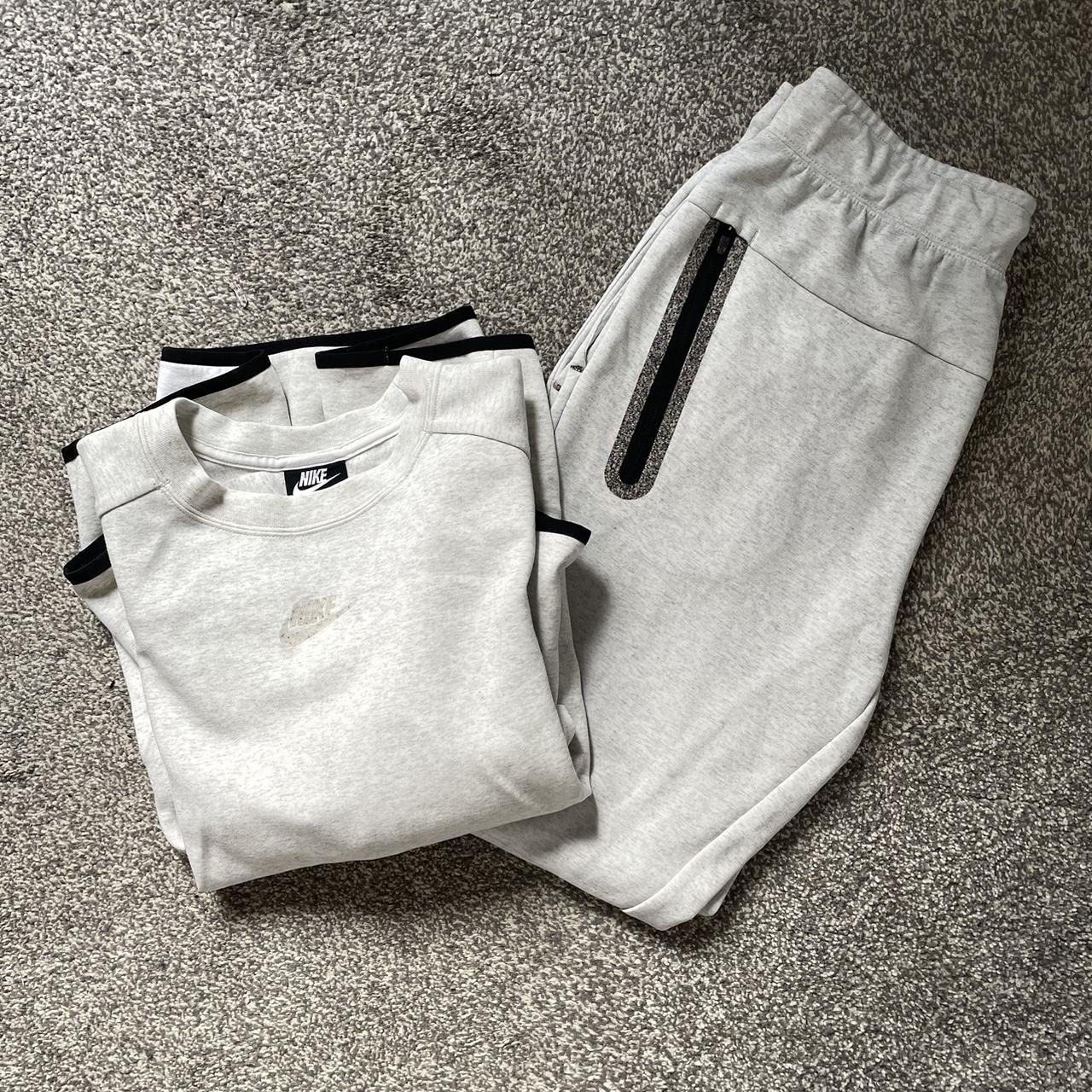 Nike Tech Fleece Revival in Cream Condition is Like... - Depop