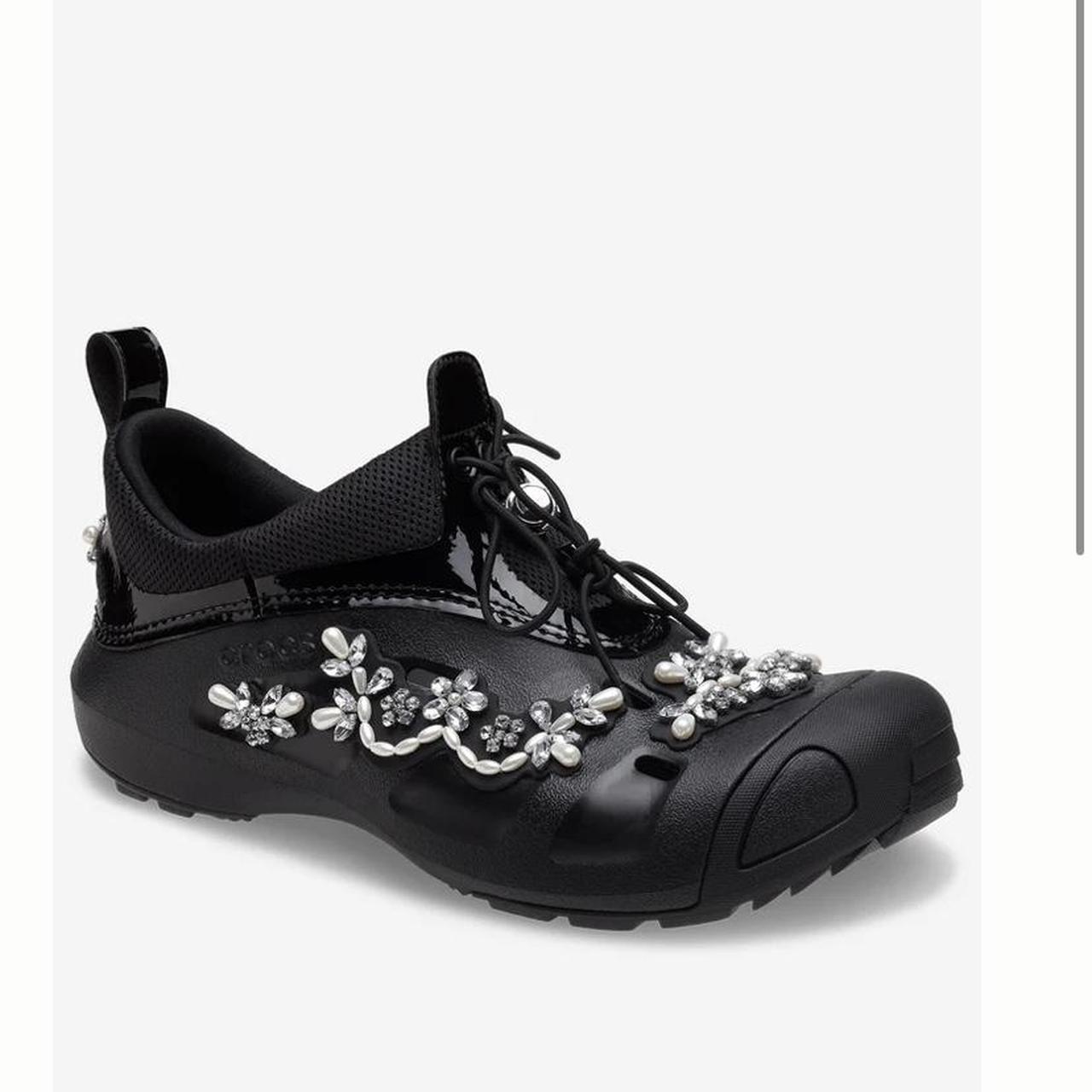 Simone Rocha x Crocs Quick Trail Clogs Shoes Black... - Depop
