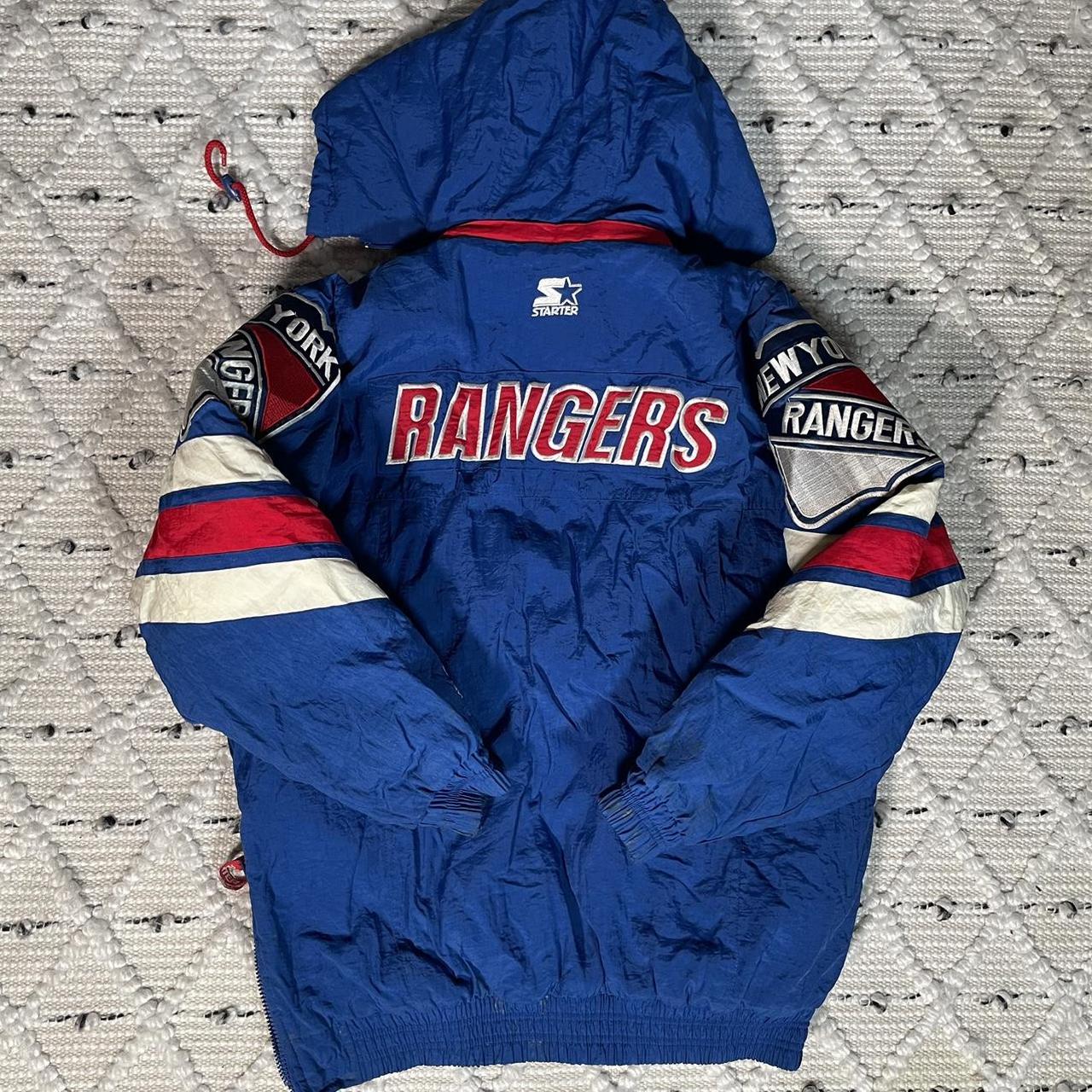 Vintage New York Rangers Starter Jacket Size... - Depop