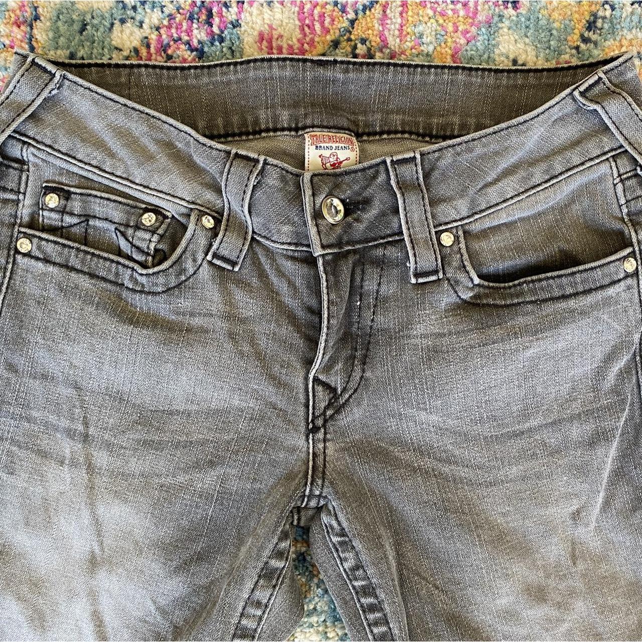 TRUE RELIGION GREY FLARED JEANS!!!🤍🤍🤍🤍 these are a... - Depop