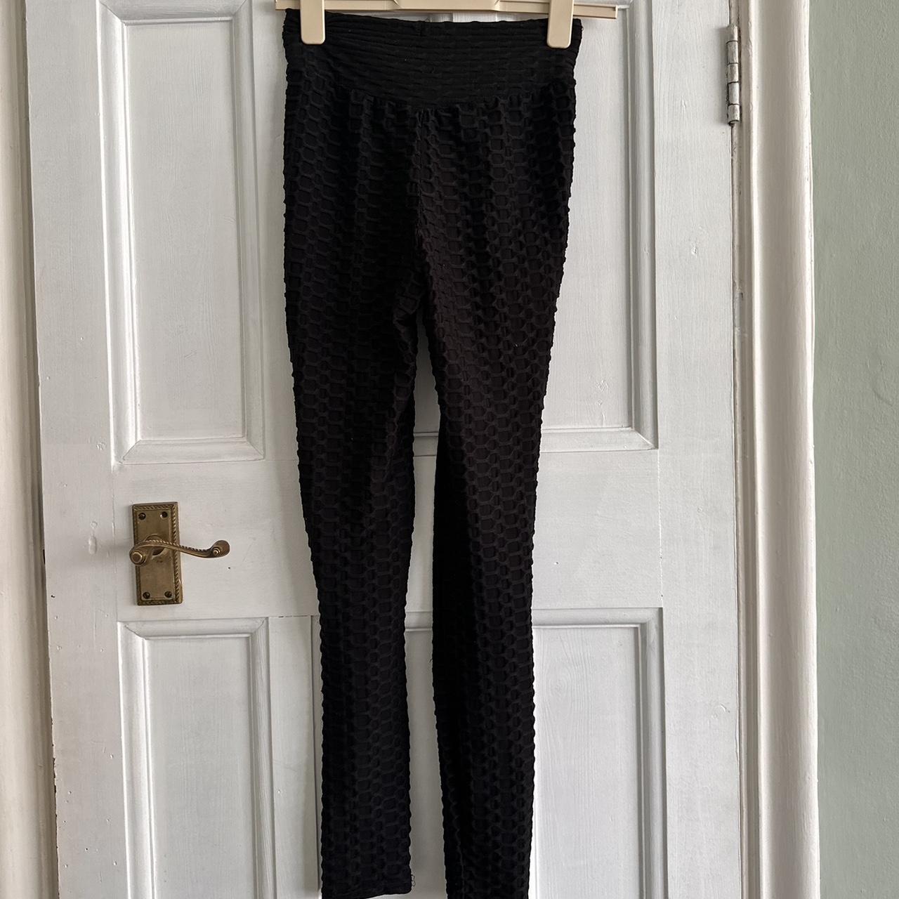 Black Amazon “bbl leggings” Enhances bum with ruched... - Depop