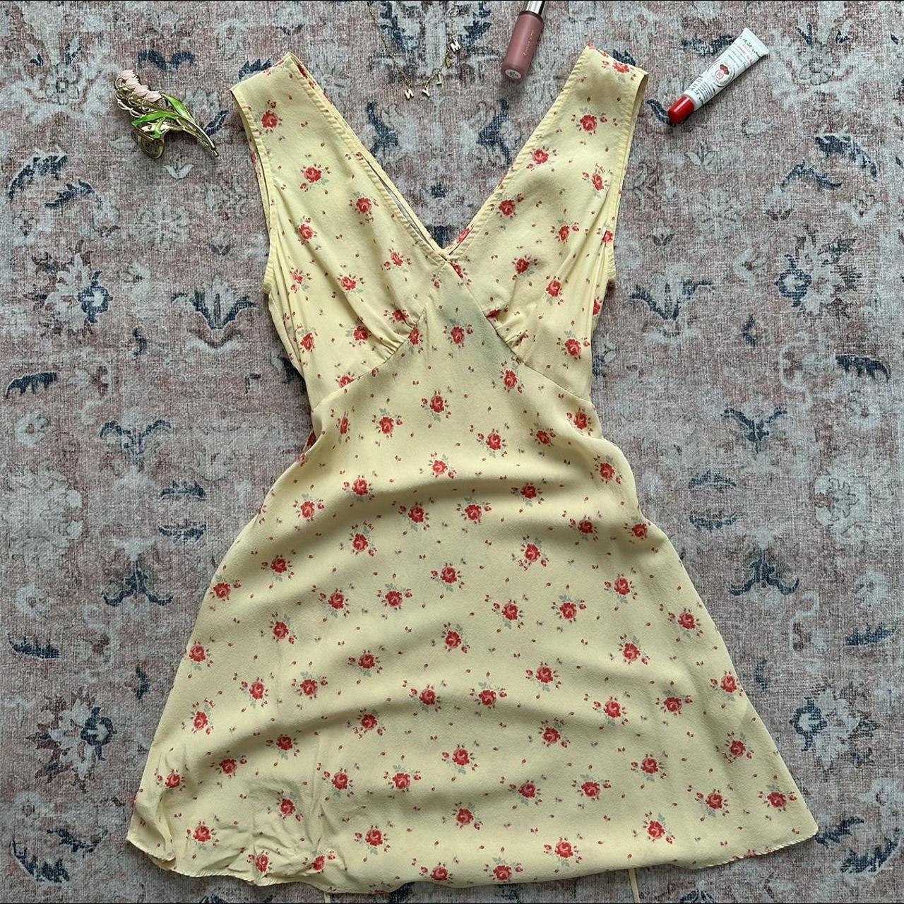 Réalisation Par Womens Yellow And Red Dress Depop