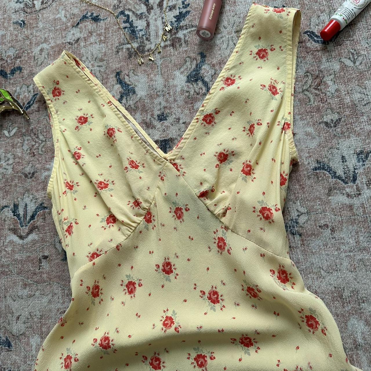 Réalisation Par Women's Yellow and Red Dress | Depop