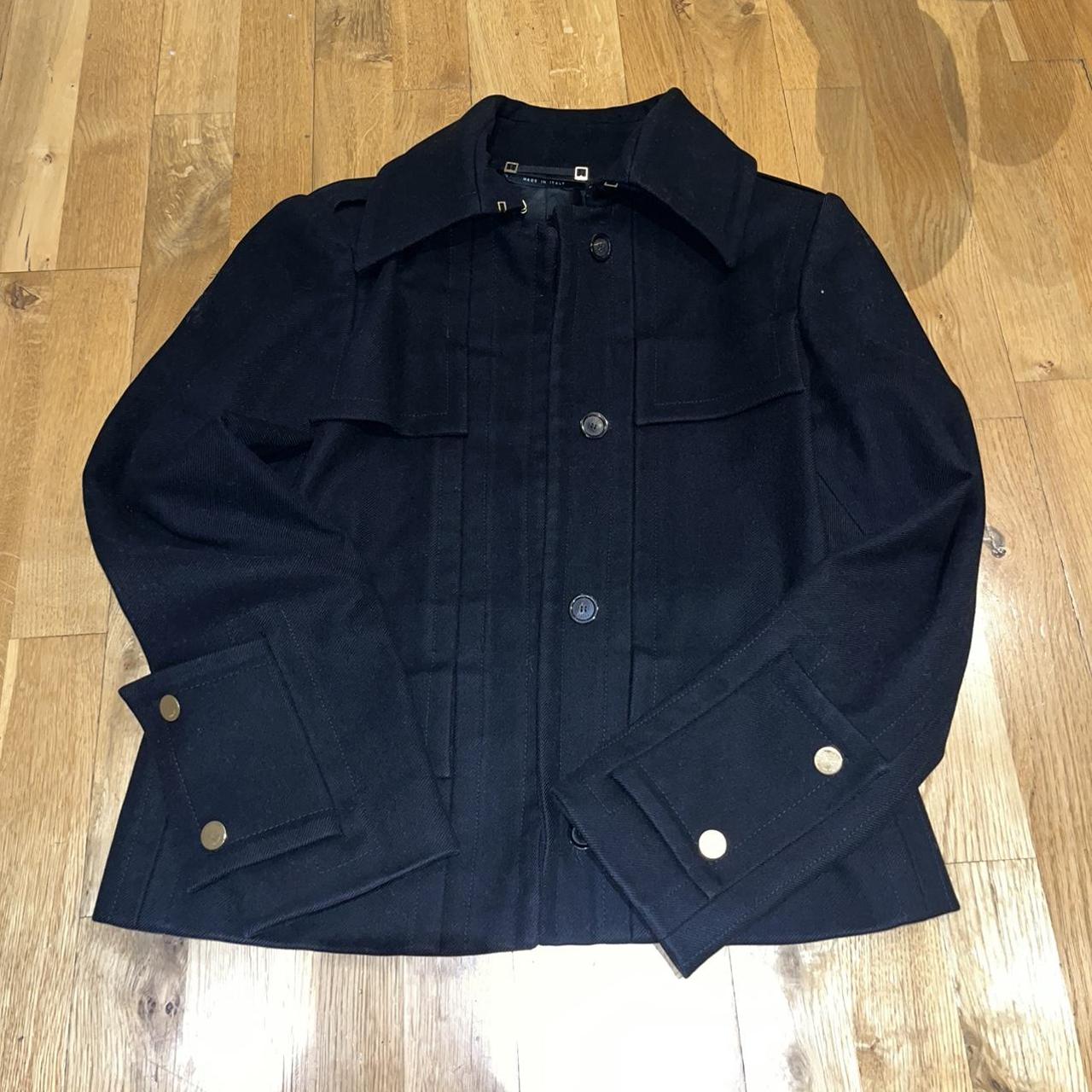 Beautiful Gucci black Cashmere/Wool jacket with... - Depop