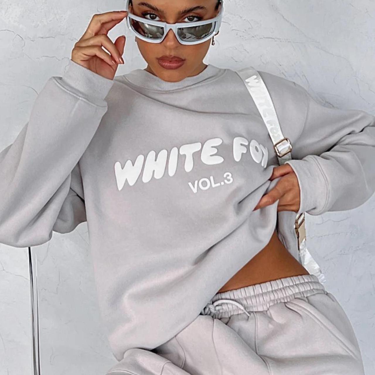 White Fox offstage sweater Moon colour Size... - Depop