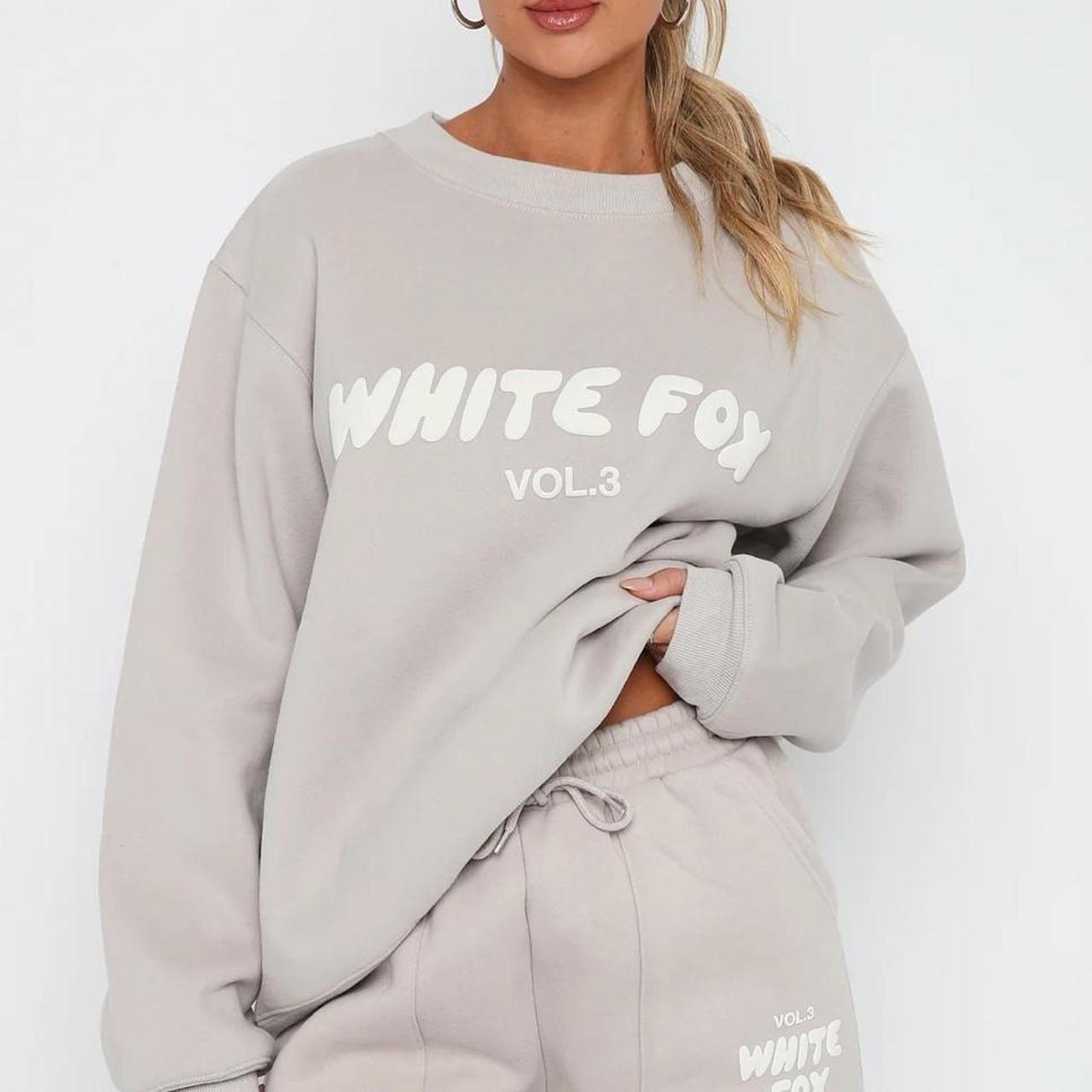 White Fox offstage sweater Moon colour Size... - Depop