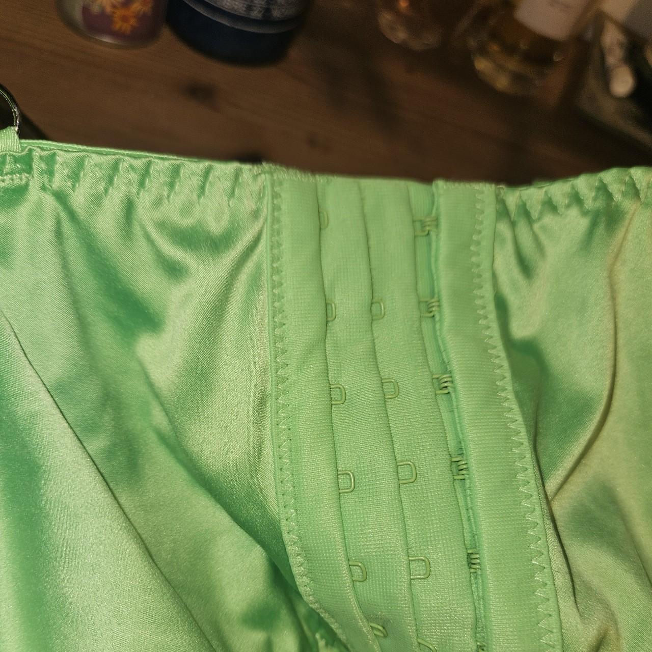 Cute little neon green corset bralette from Primark.... - Depop