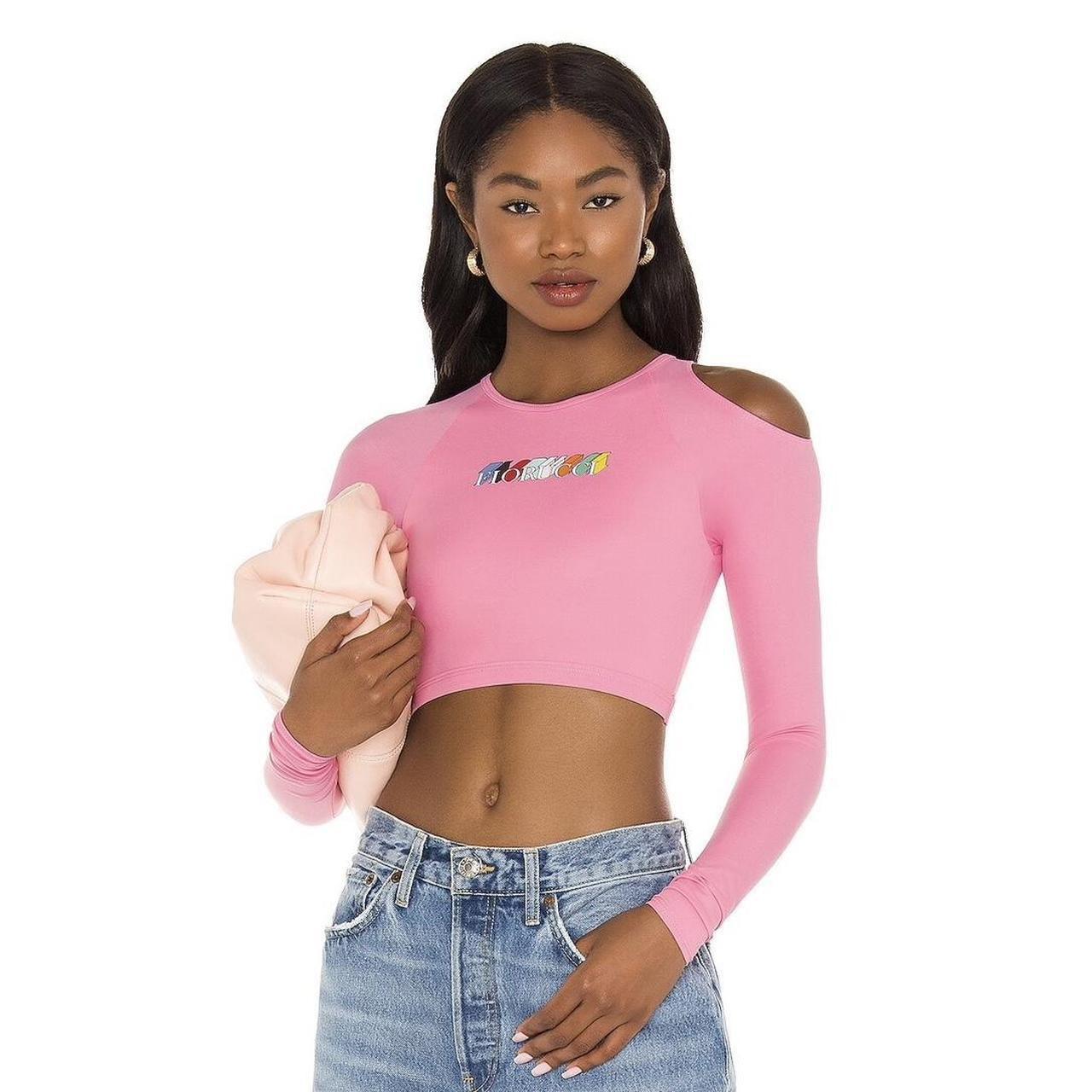 Authentic Fiorucci Cut Out Crop Top Details: Brand... - Depop