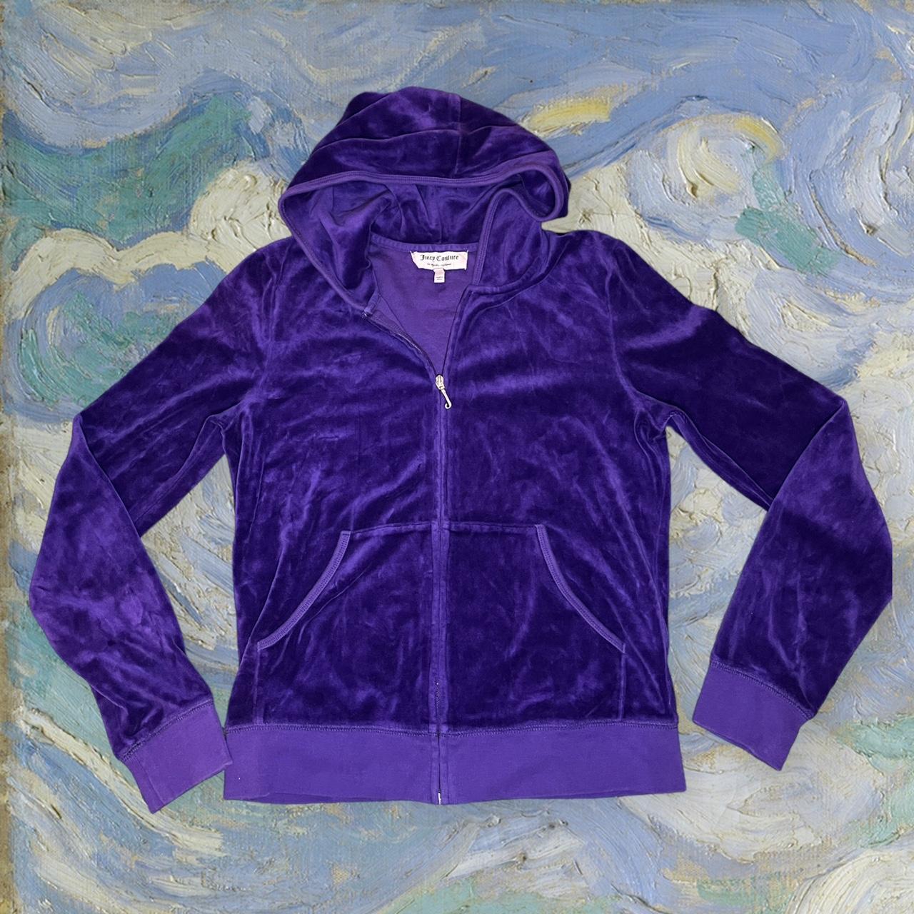 Purple Juicy Couture jacket tagged size L super... - Depop