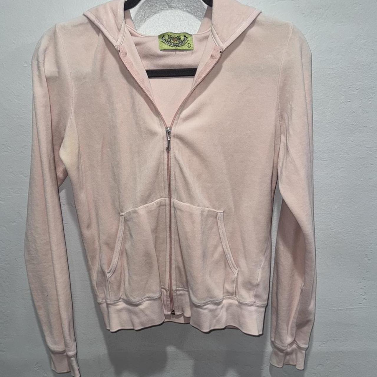 Light pink Juicy Couture sweat suit jacket Size... - Depop