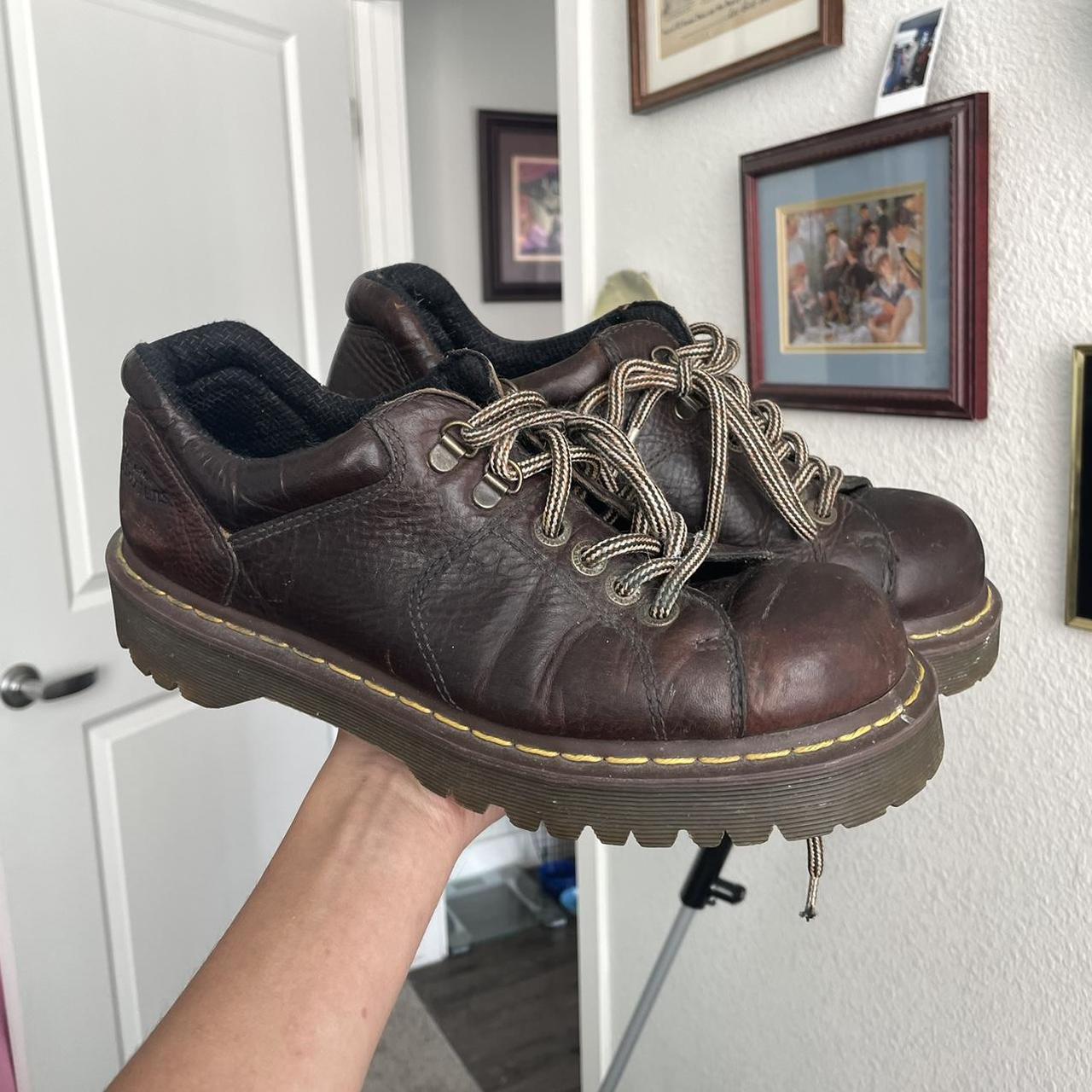 Vintage Doc Martens 1990s/2000s chunky oxford... - Depop