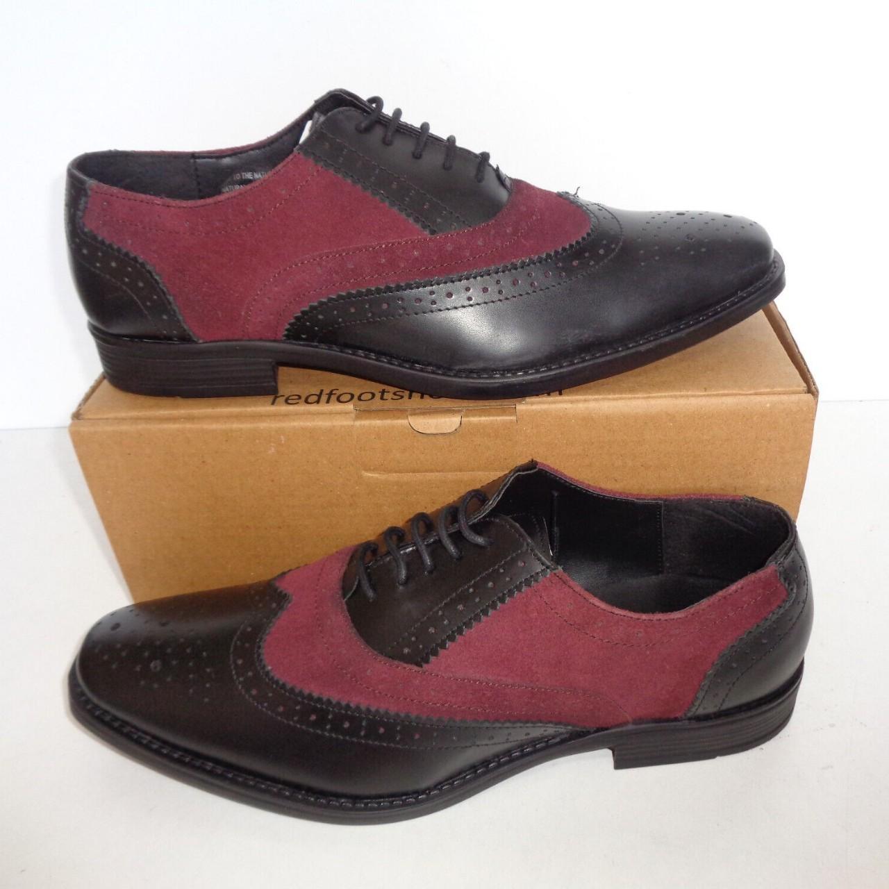 BLACK/BURGUNDY REDFOOT BROGUE SHOES Brand new &... - Depop