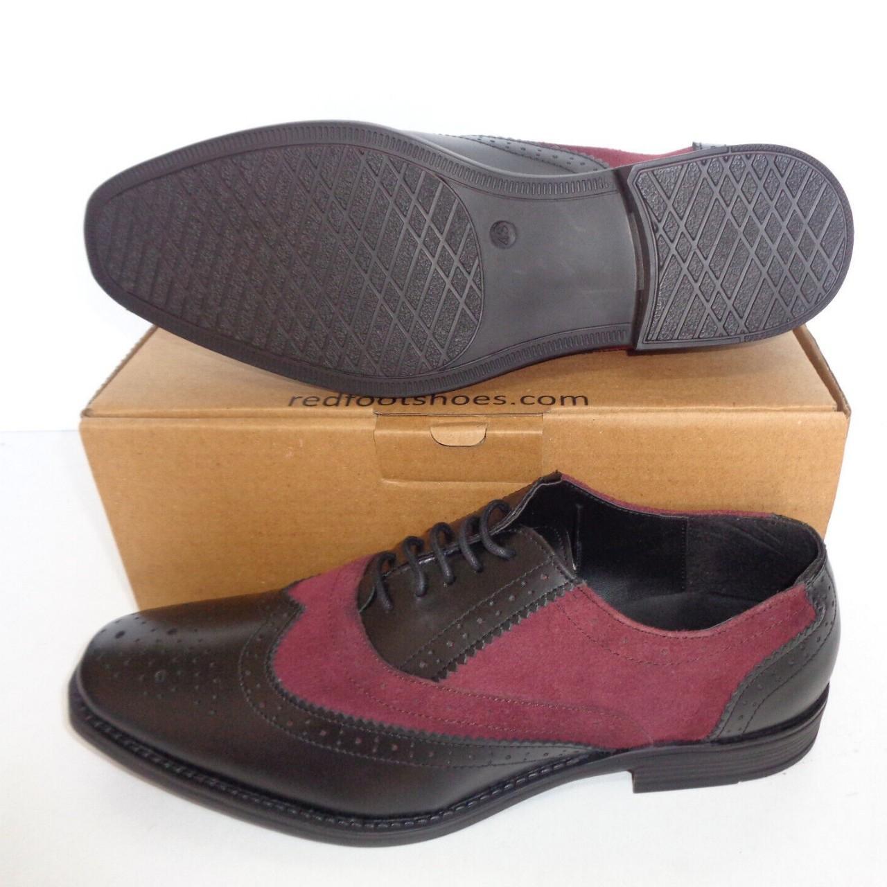 BLACK/BURGUNDY REDFOOT BROGUE SHOES Brand new &... - Depop